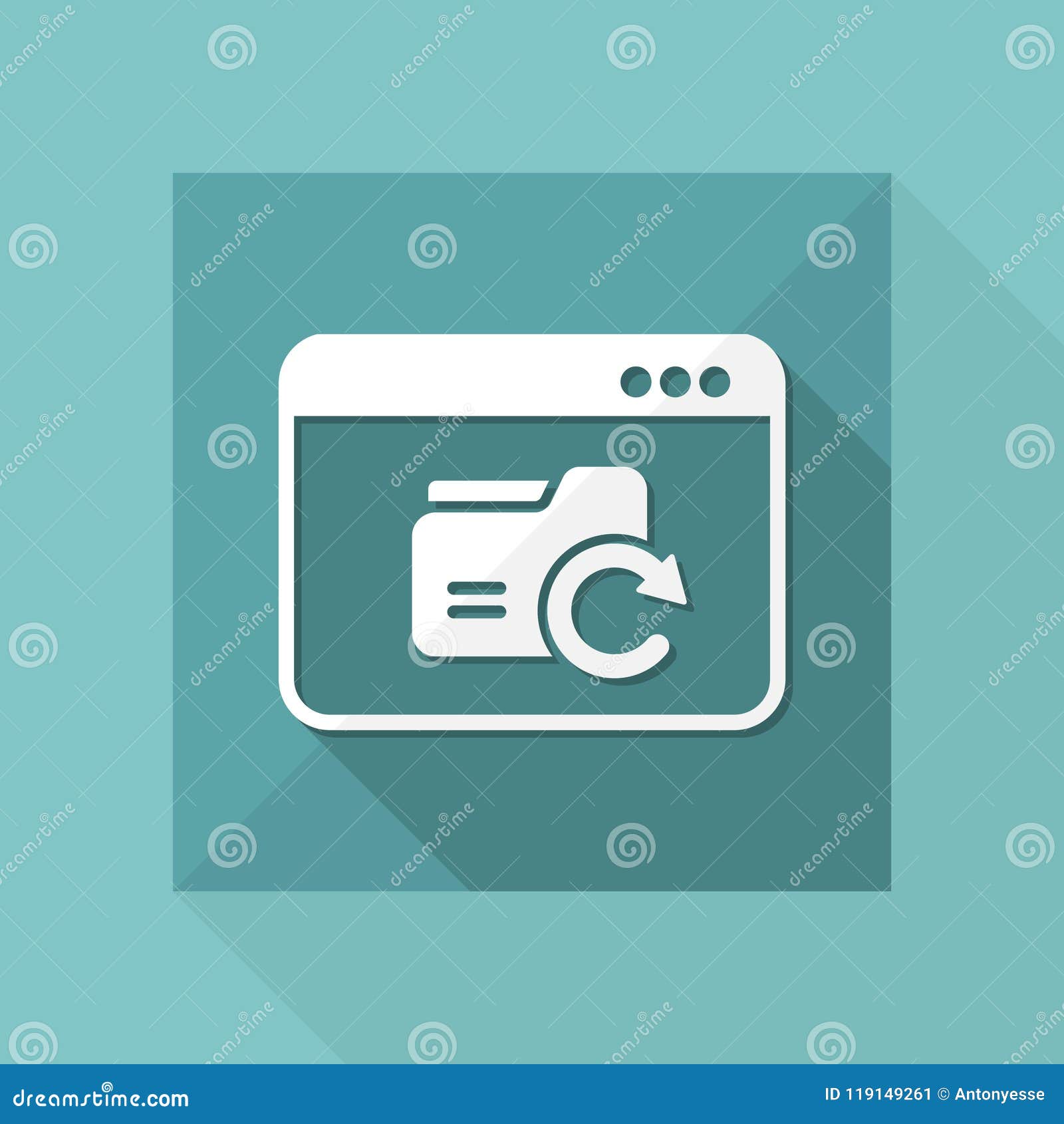 Refresh Data Window - Vector Flat Minimal Icon Stock Vector ...