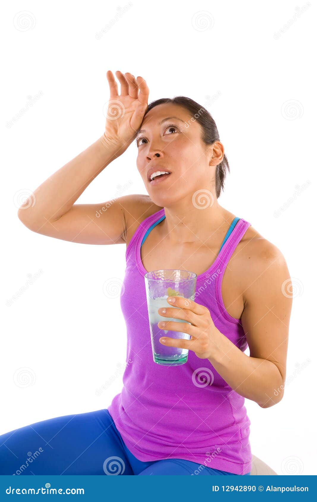 Refresh drink stock photo. Image of meditate, woman, stretch - 12942890