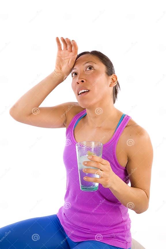 Refresh drink stock photo. Image of meditate, woman, stretch - 12942890