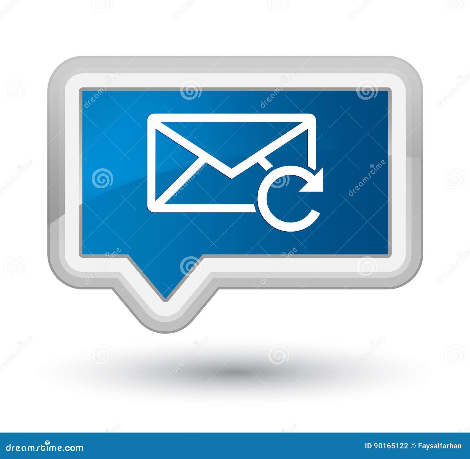 Refresh Email Icon Prime Blue Banner Button Stock Illustration ...