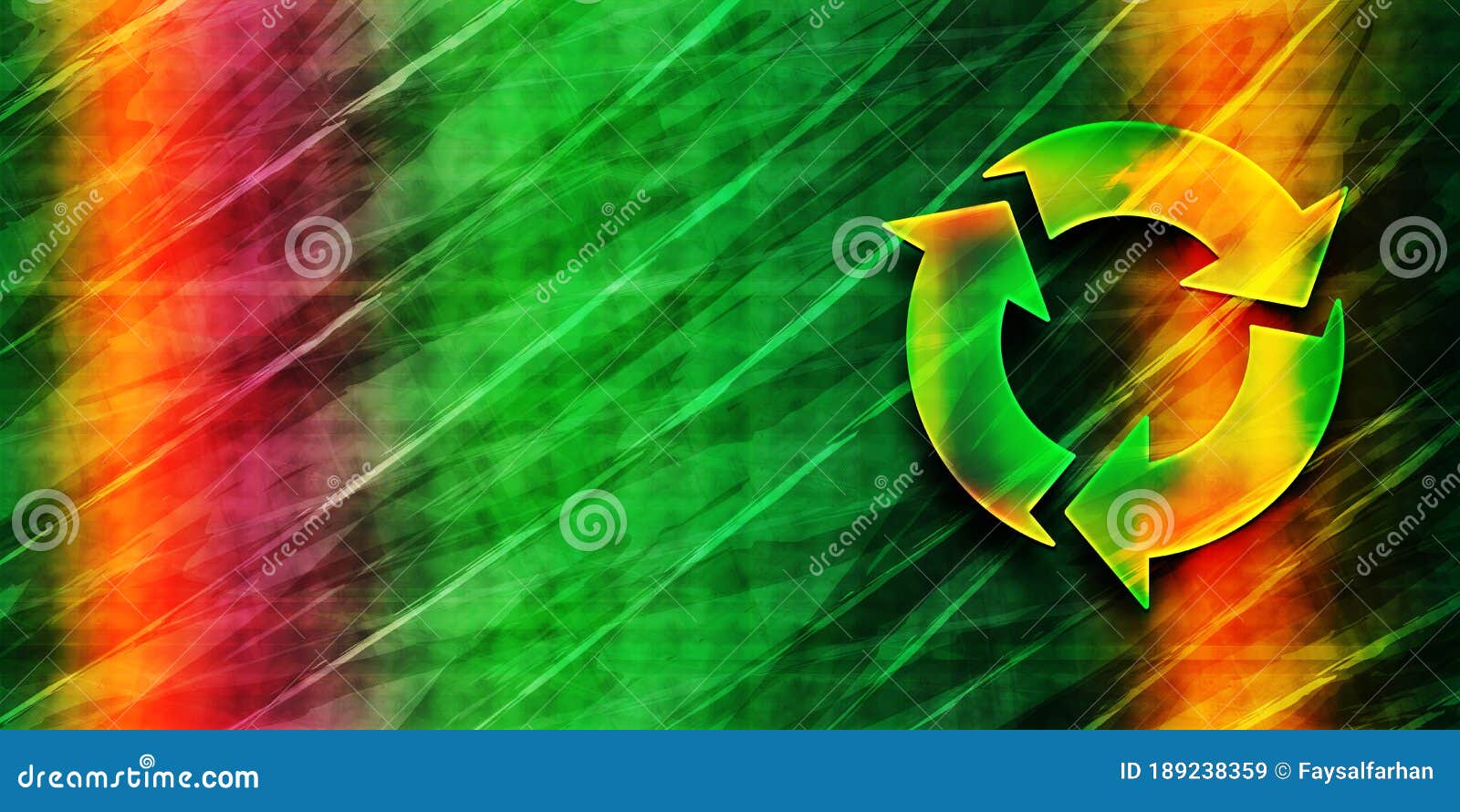 Refresh Icon Abstract Premium Green Banner Background Colorful Pattern ...