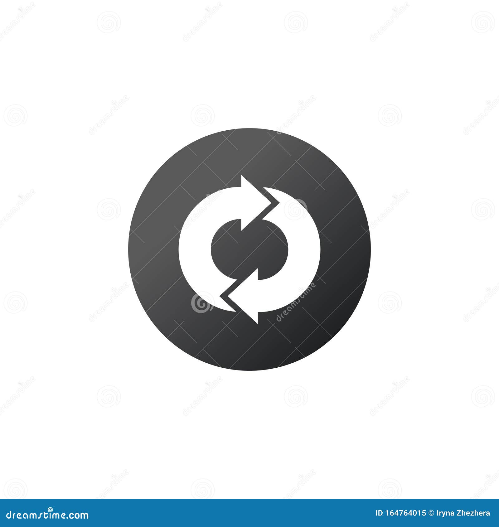 Refresh Icon Button. Stock Vector Illustration Isolated on White ...