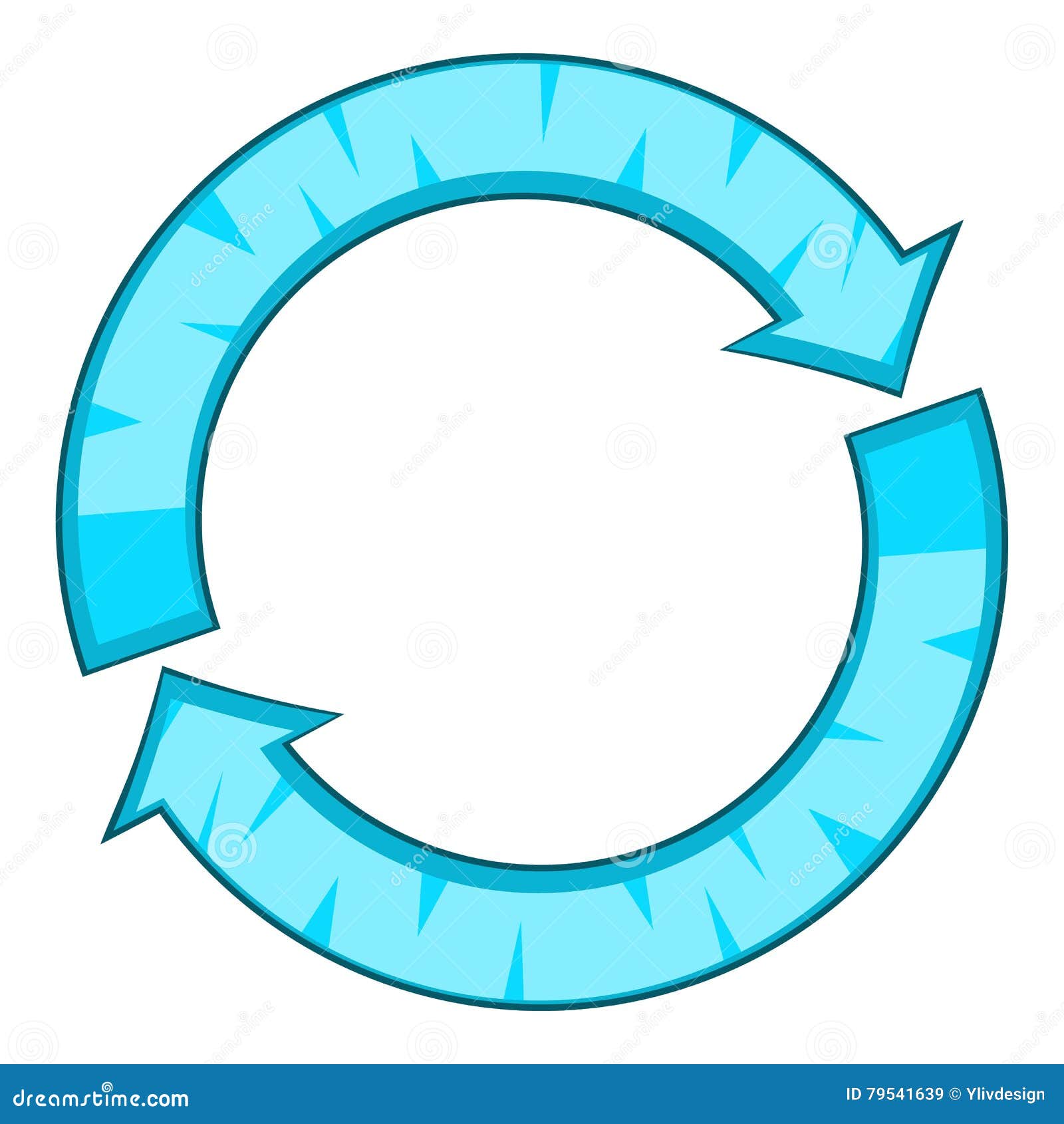 Refresh Icon, Cartoon Style Stock Vector - Illustration of repeat ...