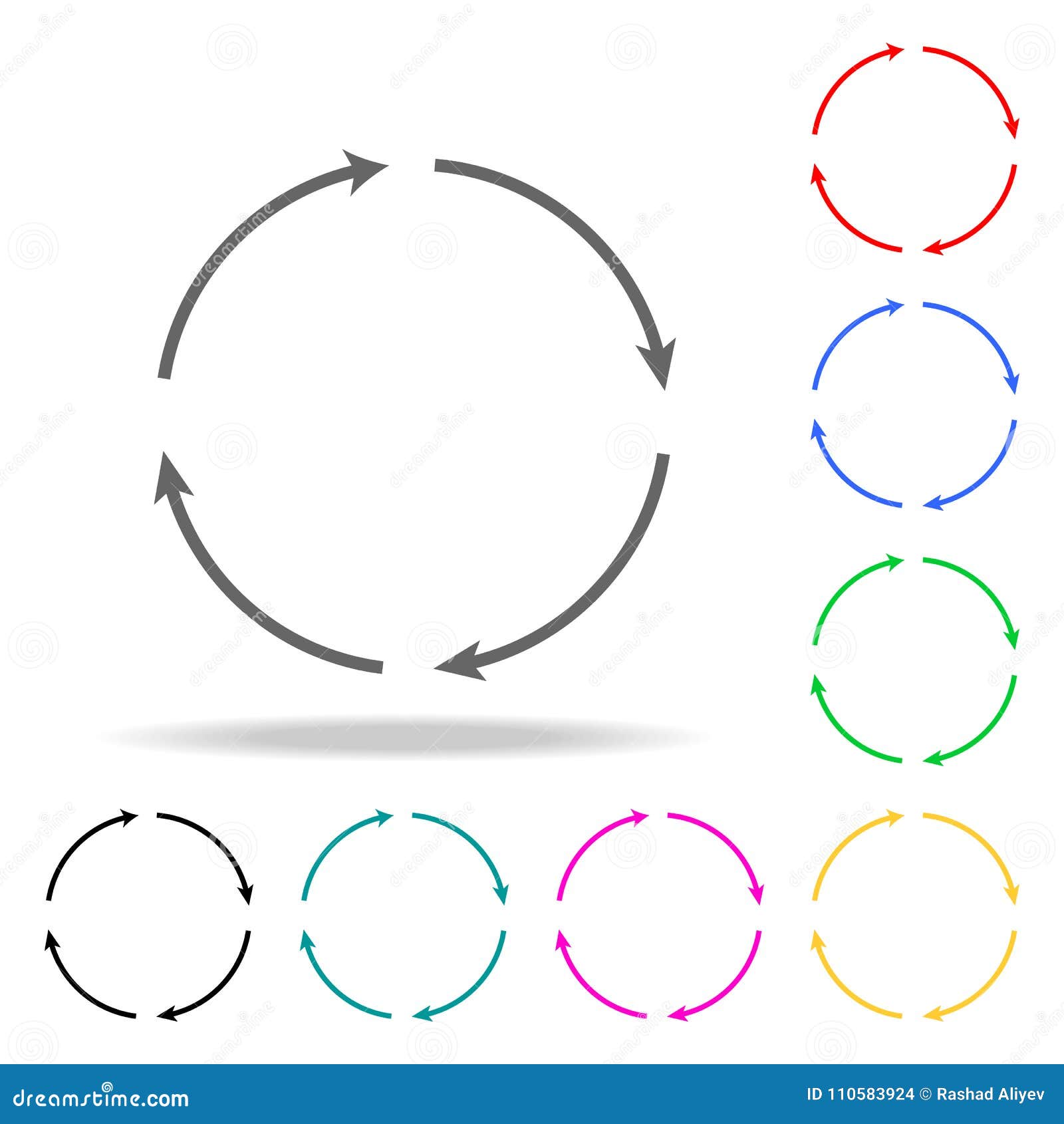 Refresh Icon. Elements in Multi Colored Icons for Mobile Concept and ...