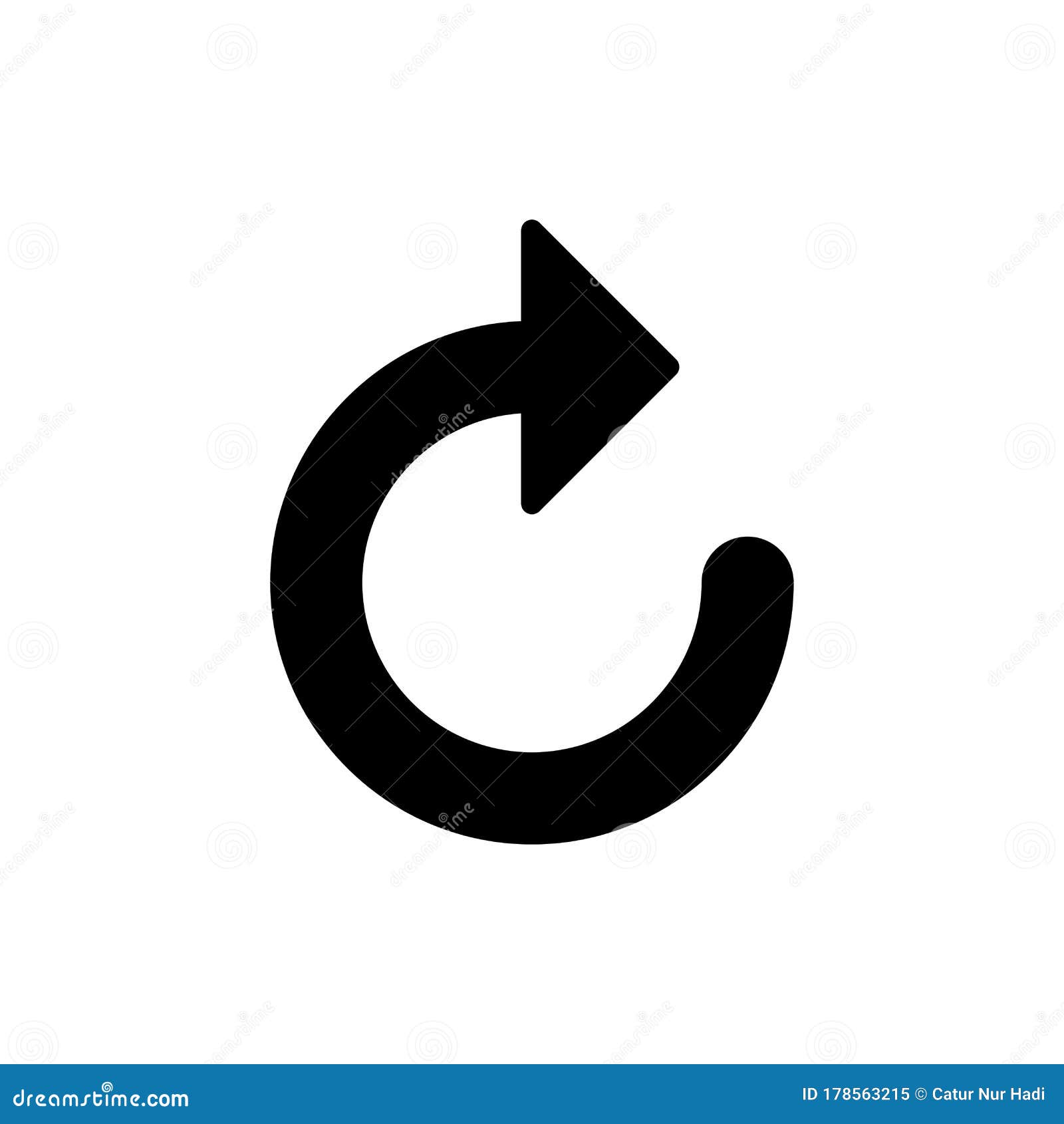 Refresh Icon Flat Vector Template Design Trendy Stock Illustration ...