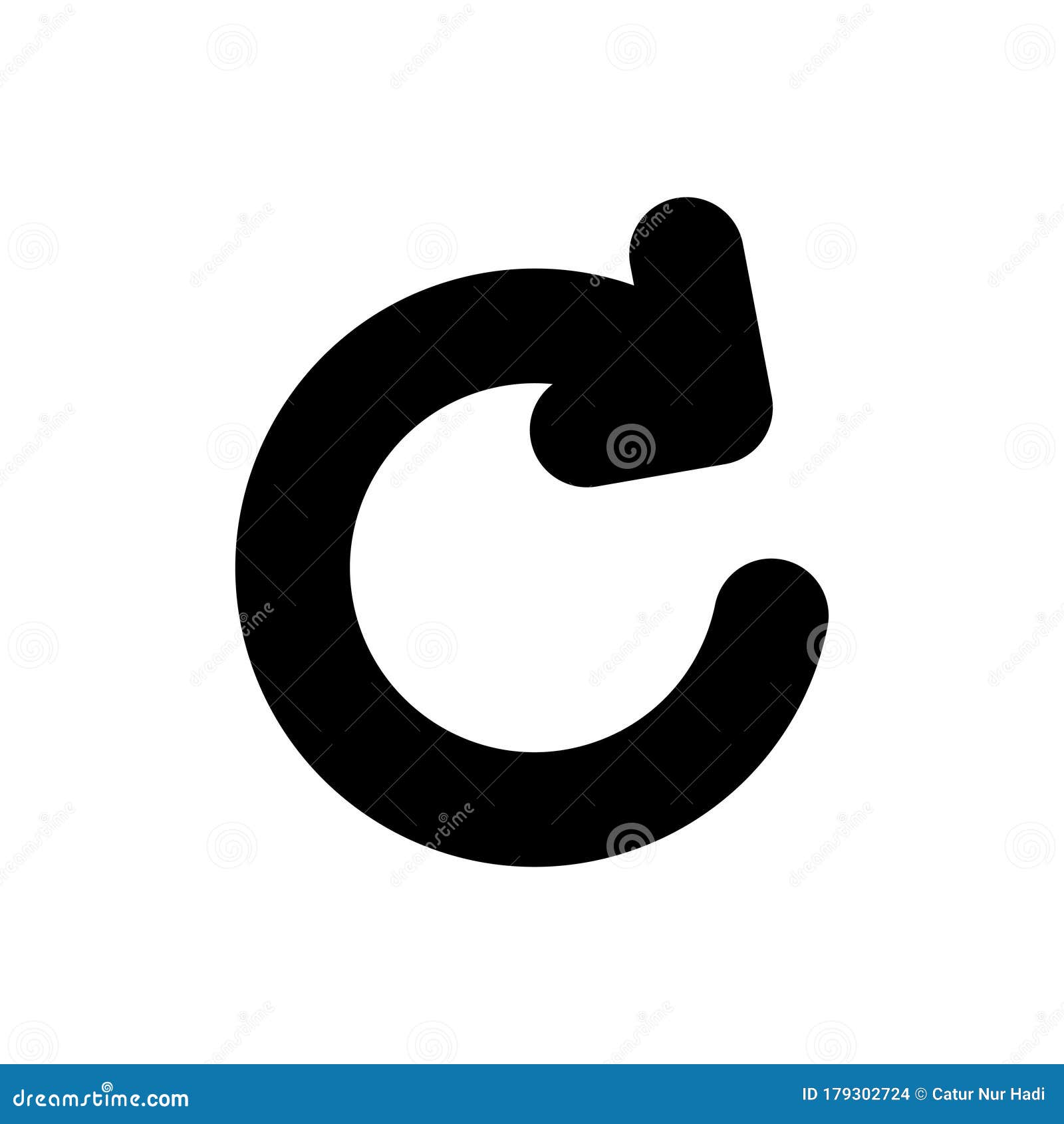 Refresh Icon Flat Vector Template Design Trendy Stock Vector ...