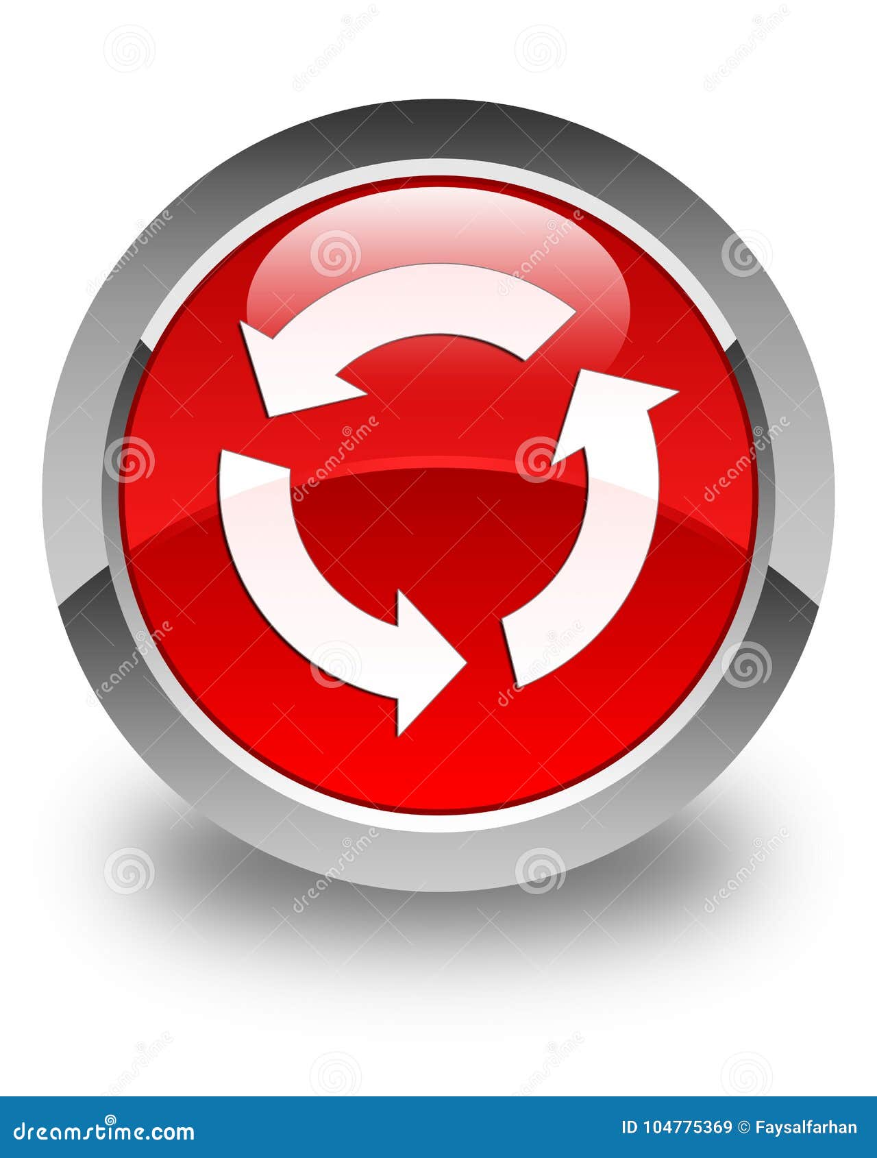 Refresh Icon Glossy Red Round Button Stock Illustration - Illustration ... Refresh Icon Glossy Red Round Button Stock Illustration - Illustration ...