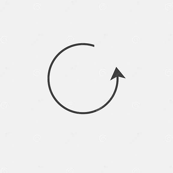 Refresh icon stock illustration. Illustration of illustrator - 111650715