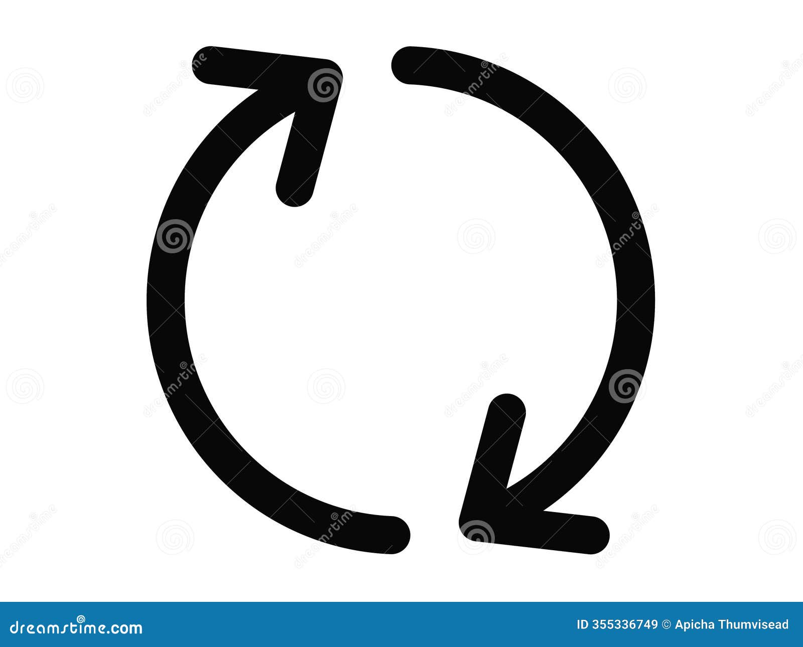 Refresh Icon,Loading Arrow. Circular Rotation Symbol Stock Illustration ...