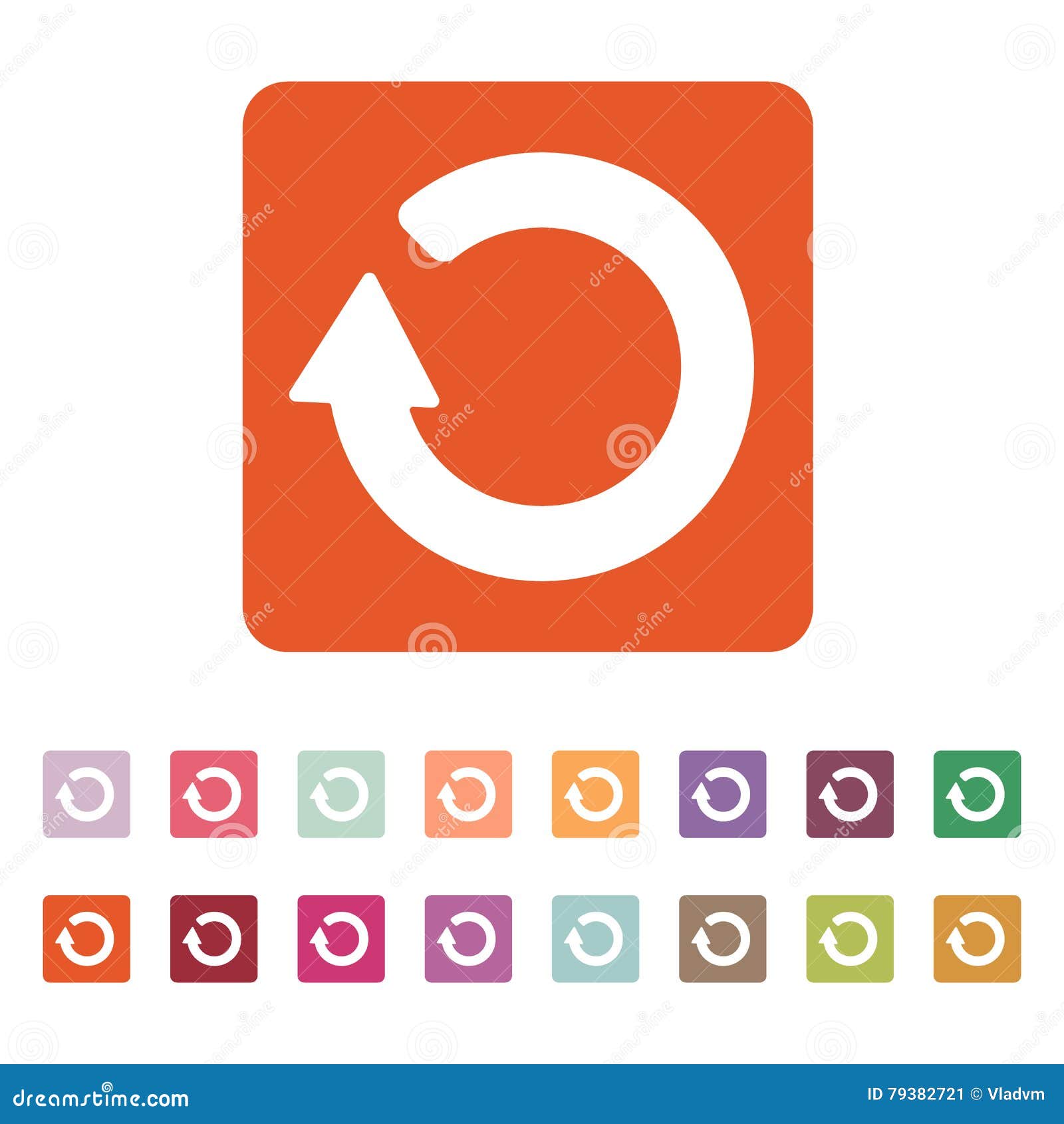 The Refresh Icon. Loading Symbol Stock Vector - Illustration of ...