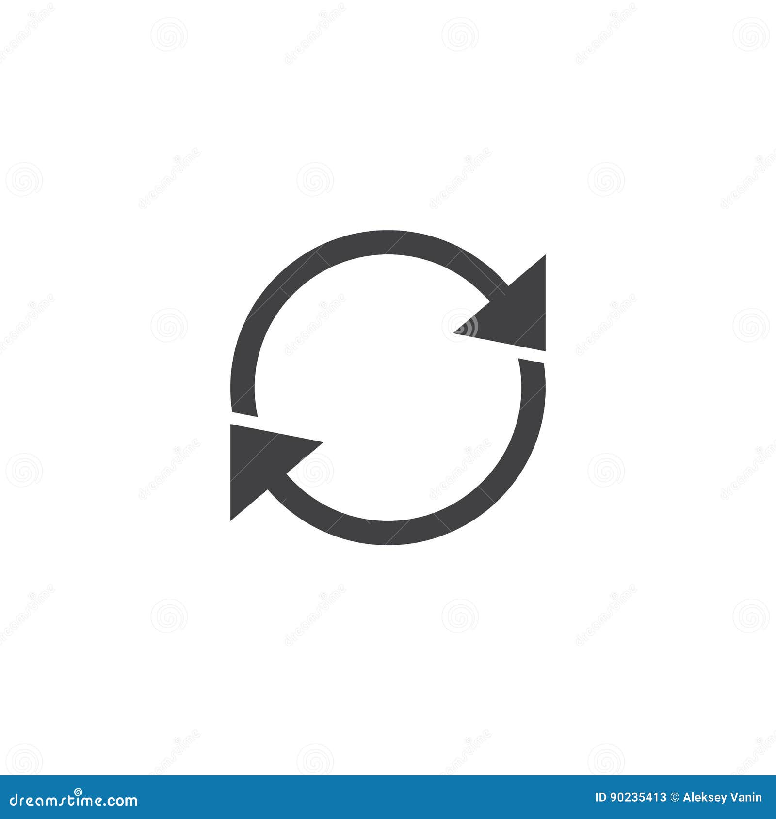 Refresh Icon , Solid Logo Illustration, Pictogram Isolated Stock ...