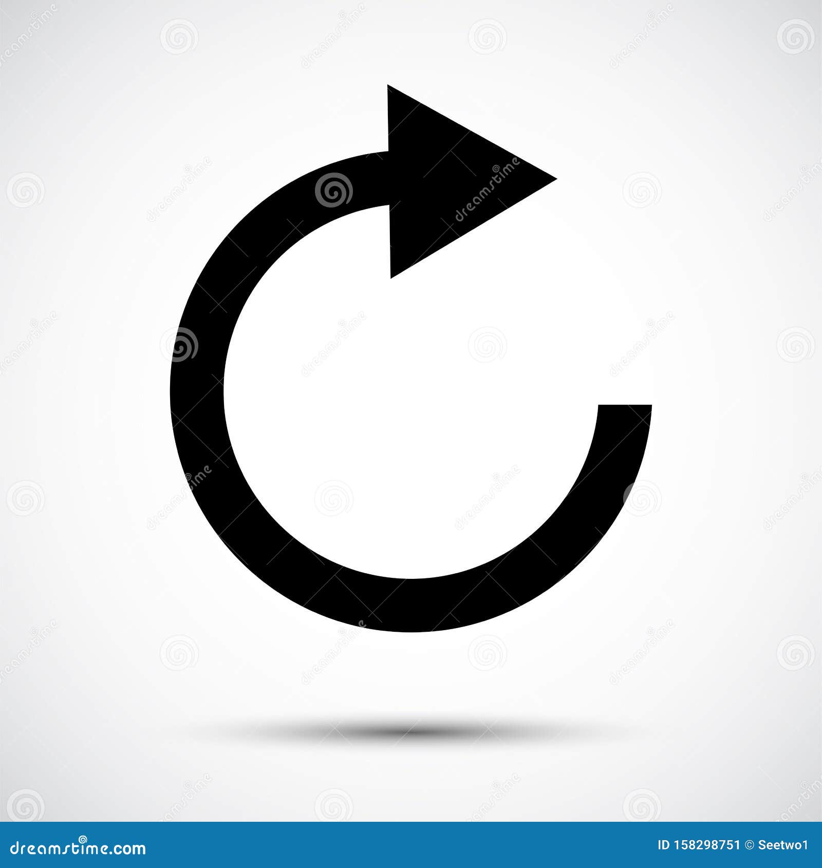 Refresh Icon Symbol Sign Isolate on White Background,Vector ...