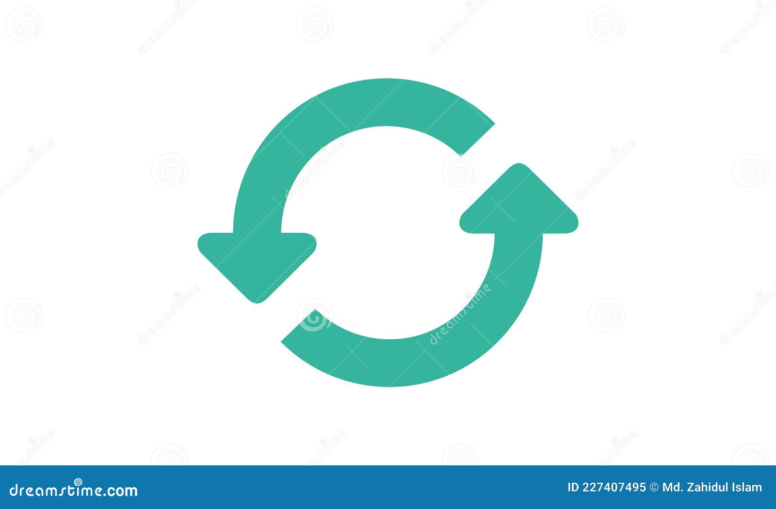 Refresh Icon Symbol Sign Isolate on White Background, Vector ...
