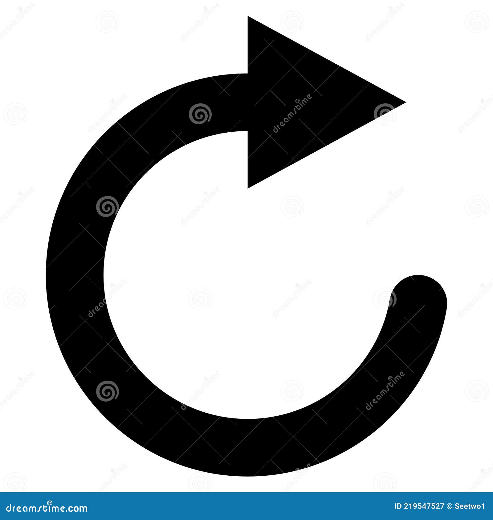 Refresh Icon Symbol Sign on White Background Stock Vector ...