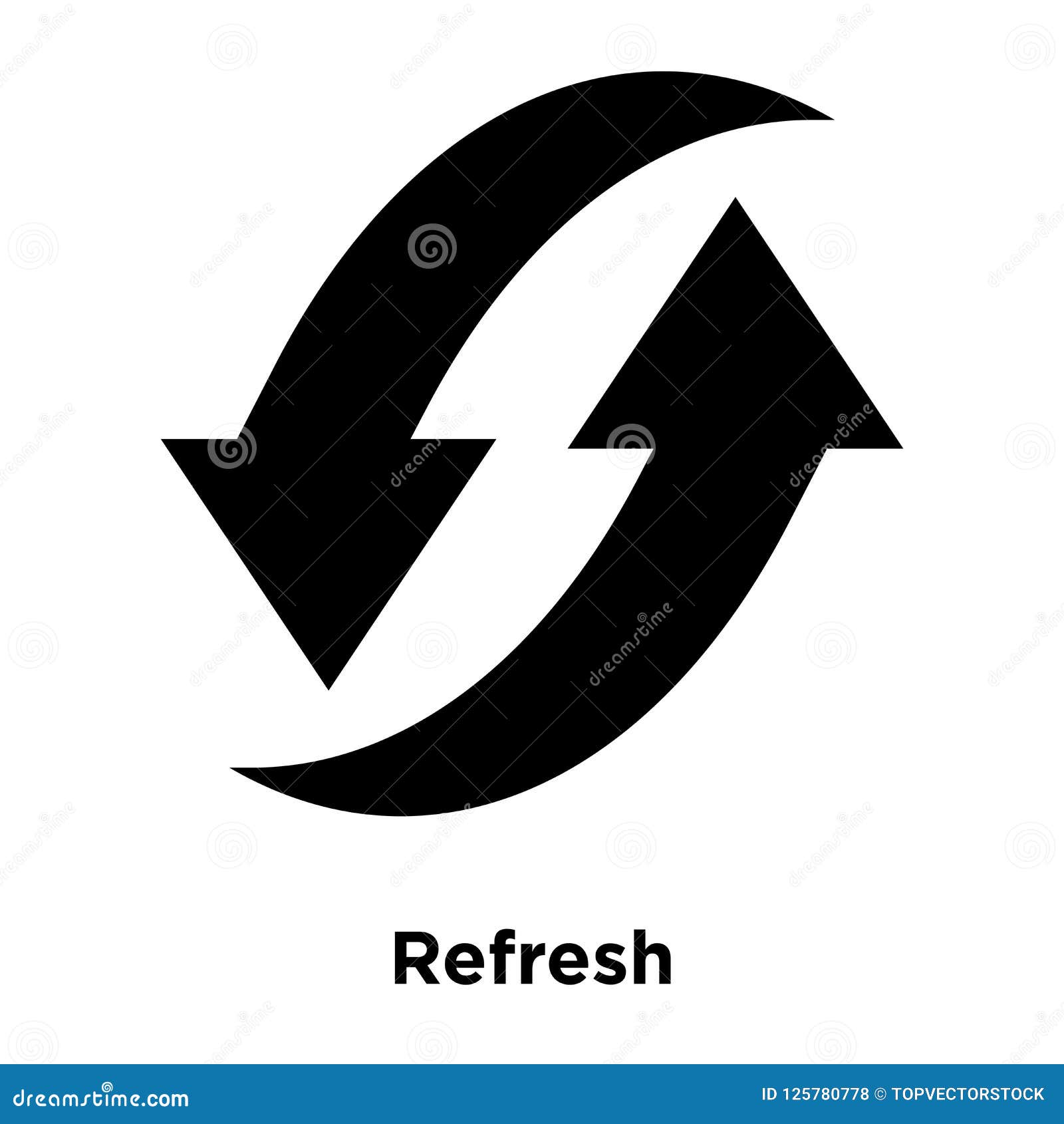 Refresh Icon Vector Isolated on White Background, Logo Concept O Stock ...