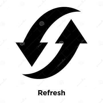 Refresh Icon Vector Isolated on White Background, Logo Concept O Stock ...