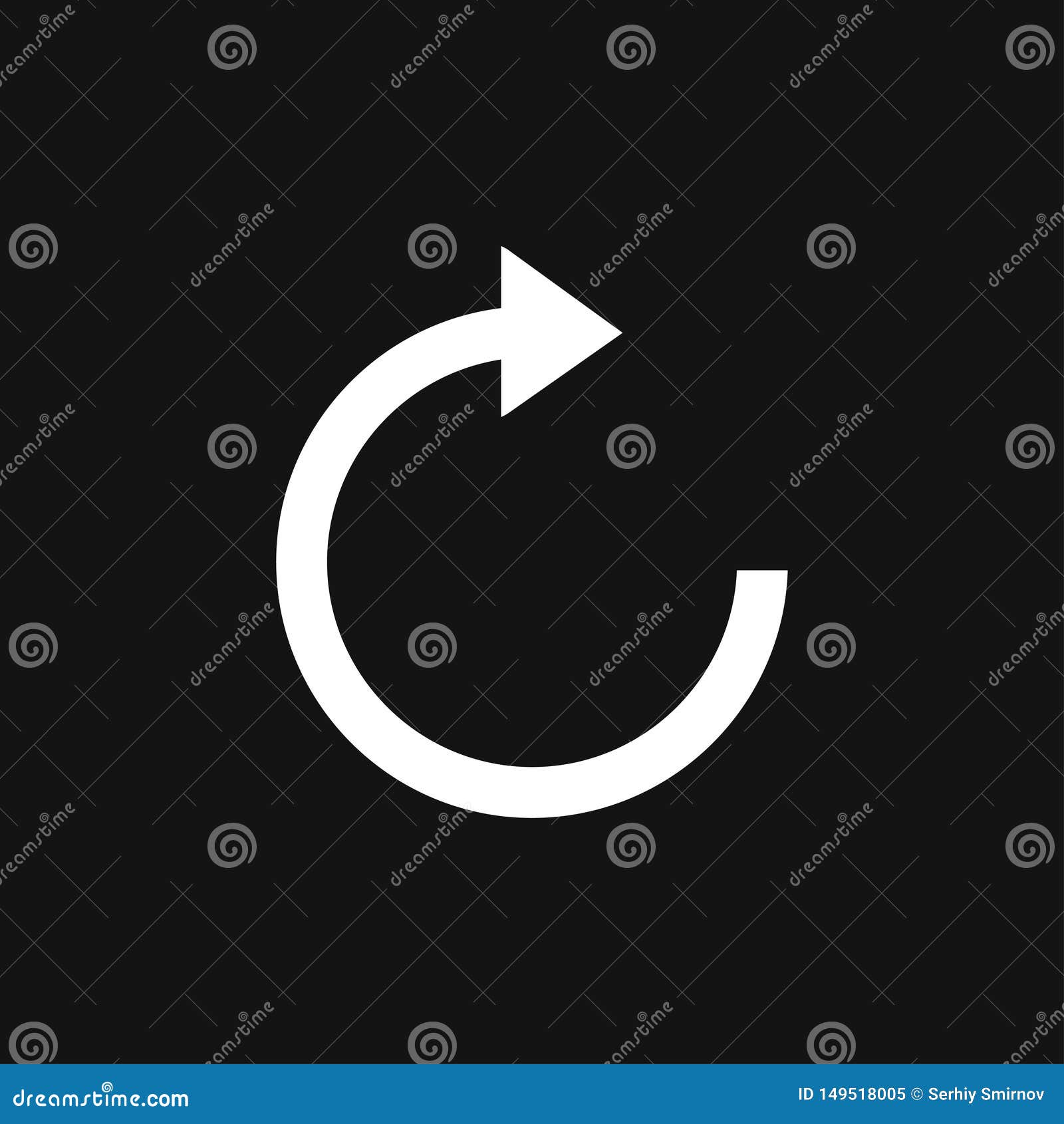 Refresh Icon Vector Sign Symbol for Design Stock Illustration ...
