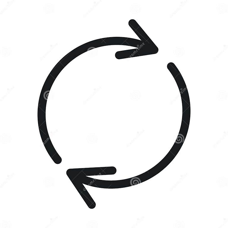 Refresh Icon Ideal for Updates and Reloading Content Stock Vector ...