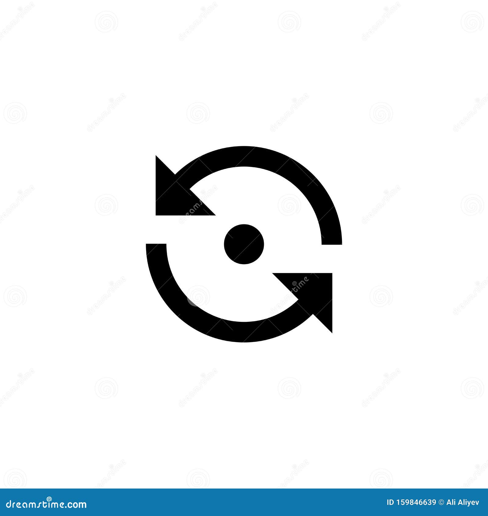 Refresh Icon. Web Update Sign Stock Vector - Illustration of icon, swap: 159846639