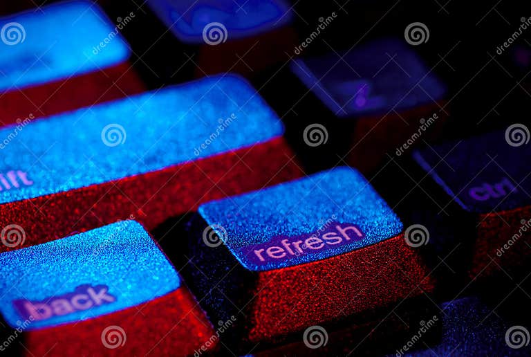 Refresh Key stock image. Image of computer, technology - 141803