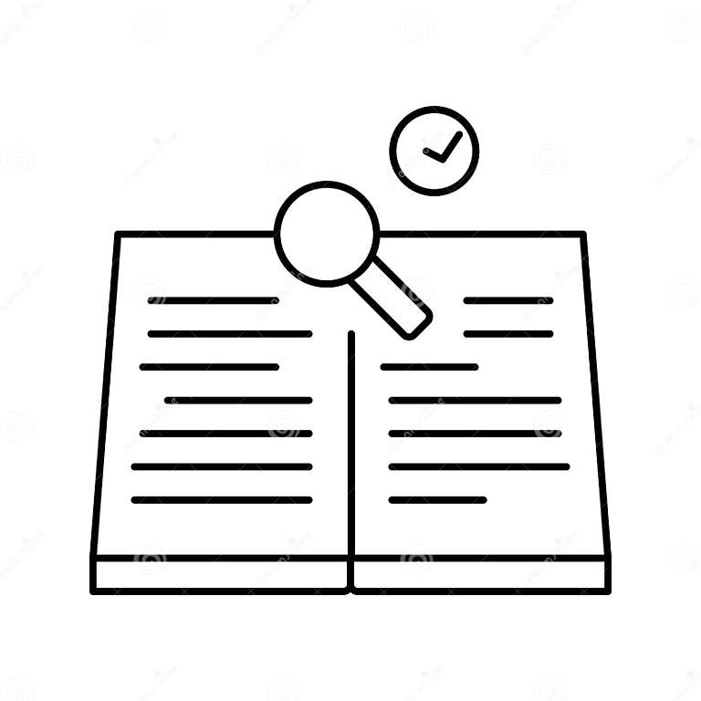 Refresh Knowledge Line Icon Vector Illustration Sign Stock Vector ...