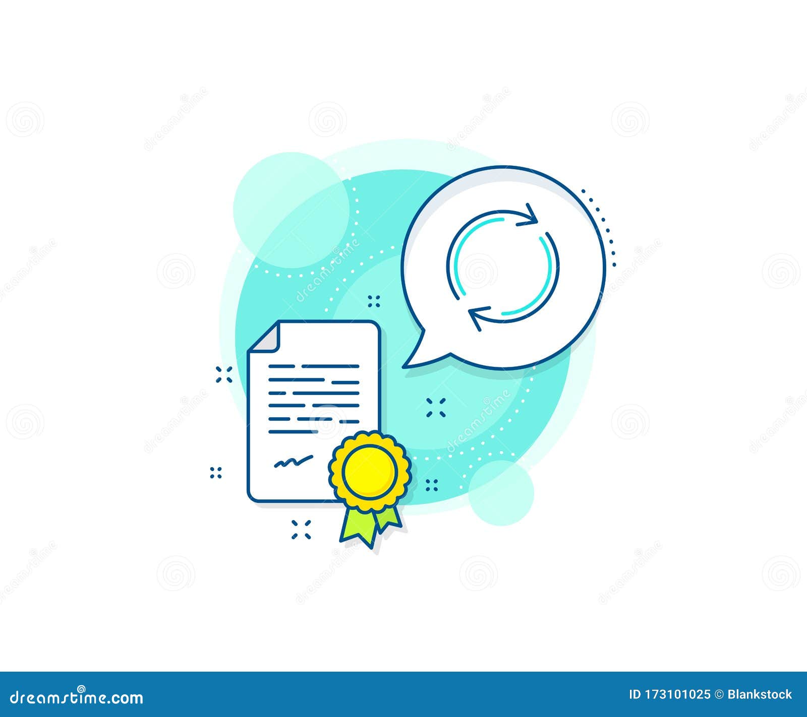 Refresh Line Icon. Rotation Arrow Sign. Vector Stock Vector ...