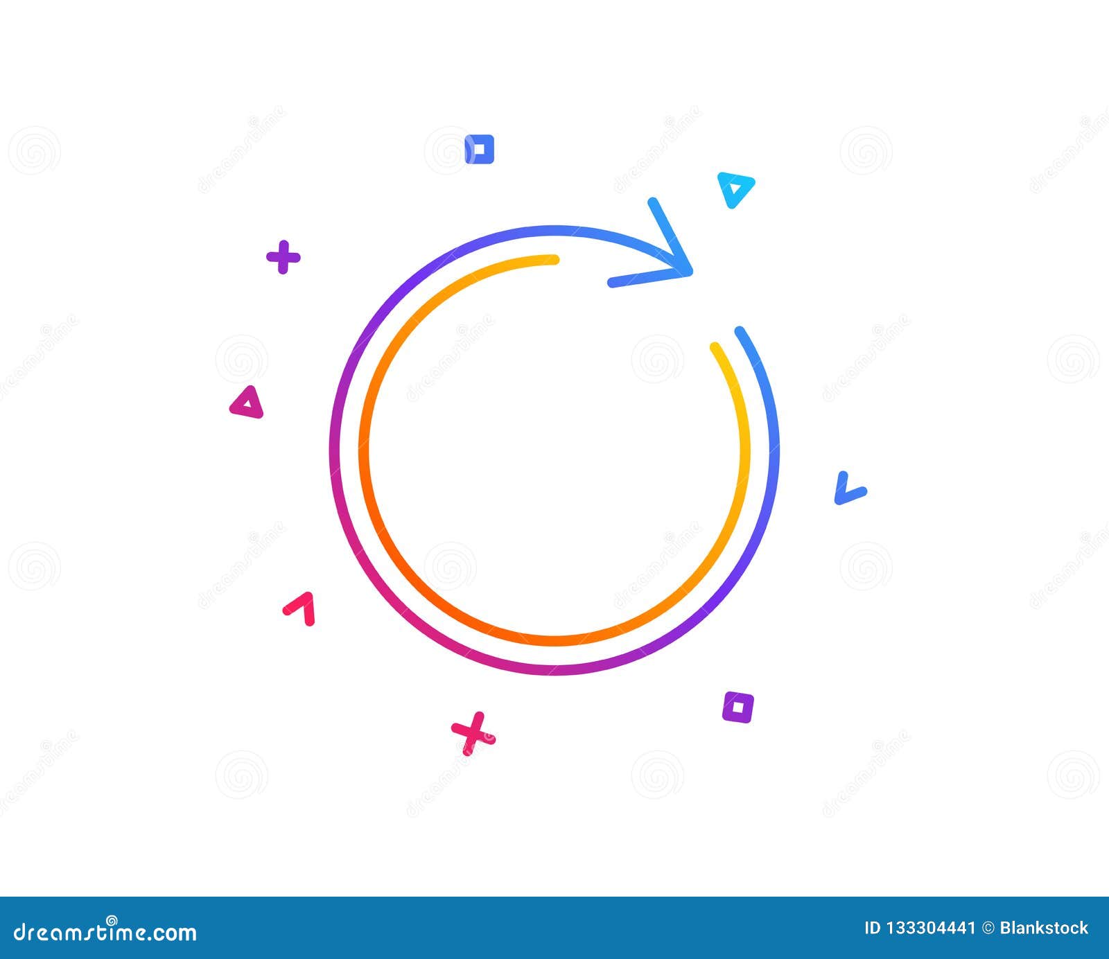 Refresh Line Icon. Rotation Arrow Sign. Vector Stock Vector ... Refresh Line Icon. Rotation Arrow Sign. Vector Stock Vector ...