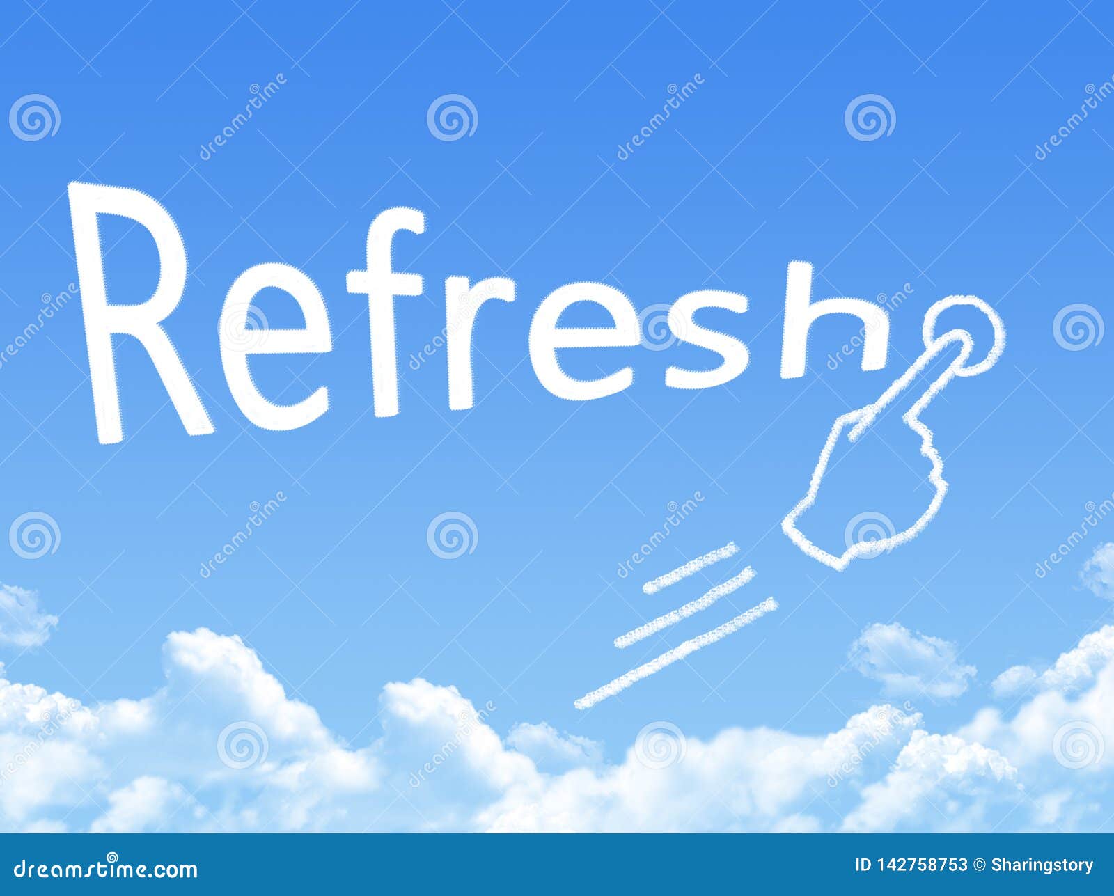Refresh Message Cloud Shape Stock Illustration - Illustration of ...
