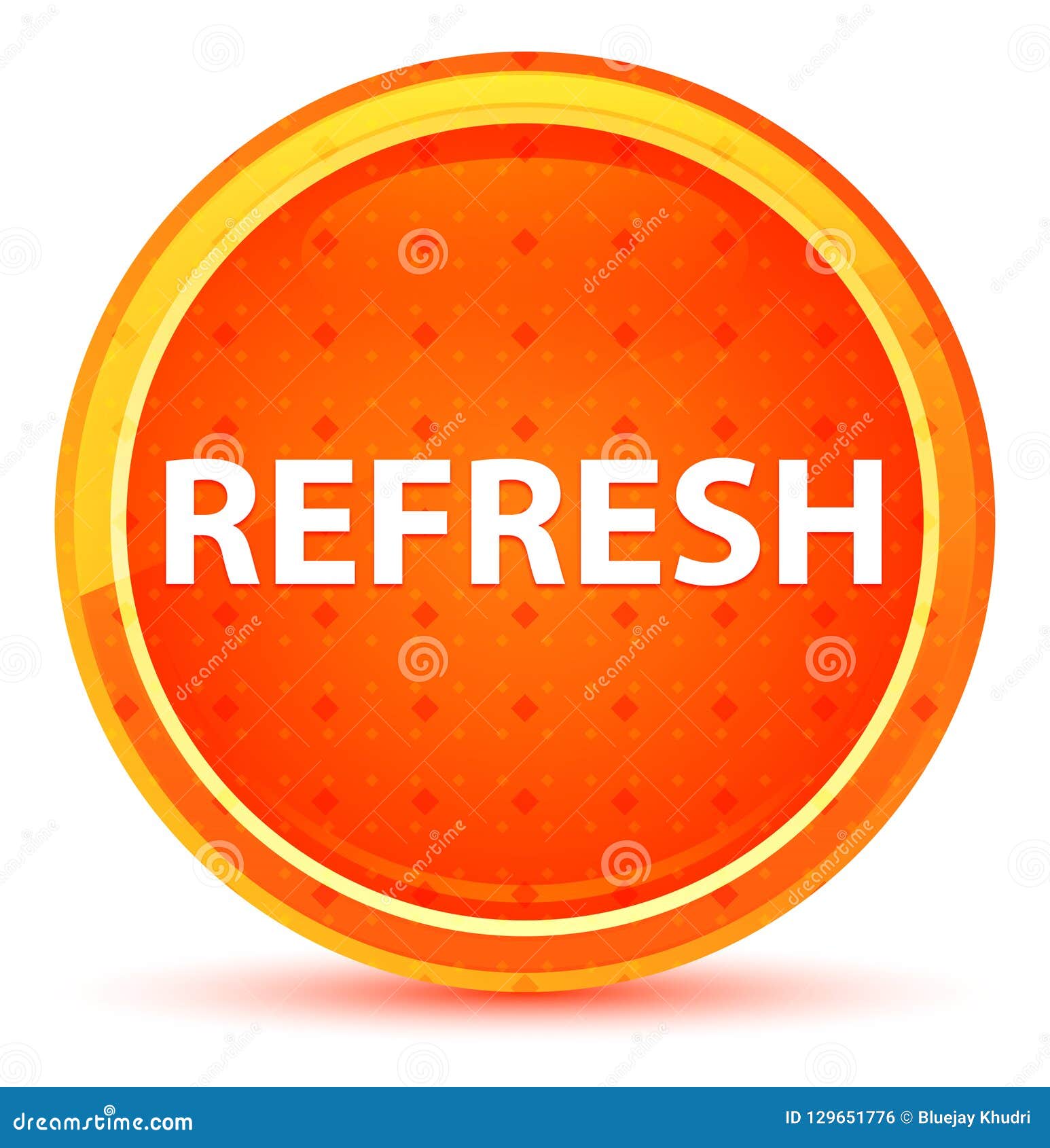 Refresh Natural Orange Round Button Stock Illustration - Illustration ...