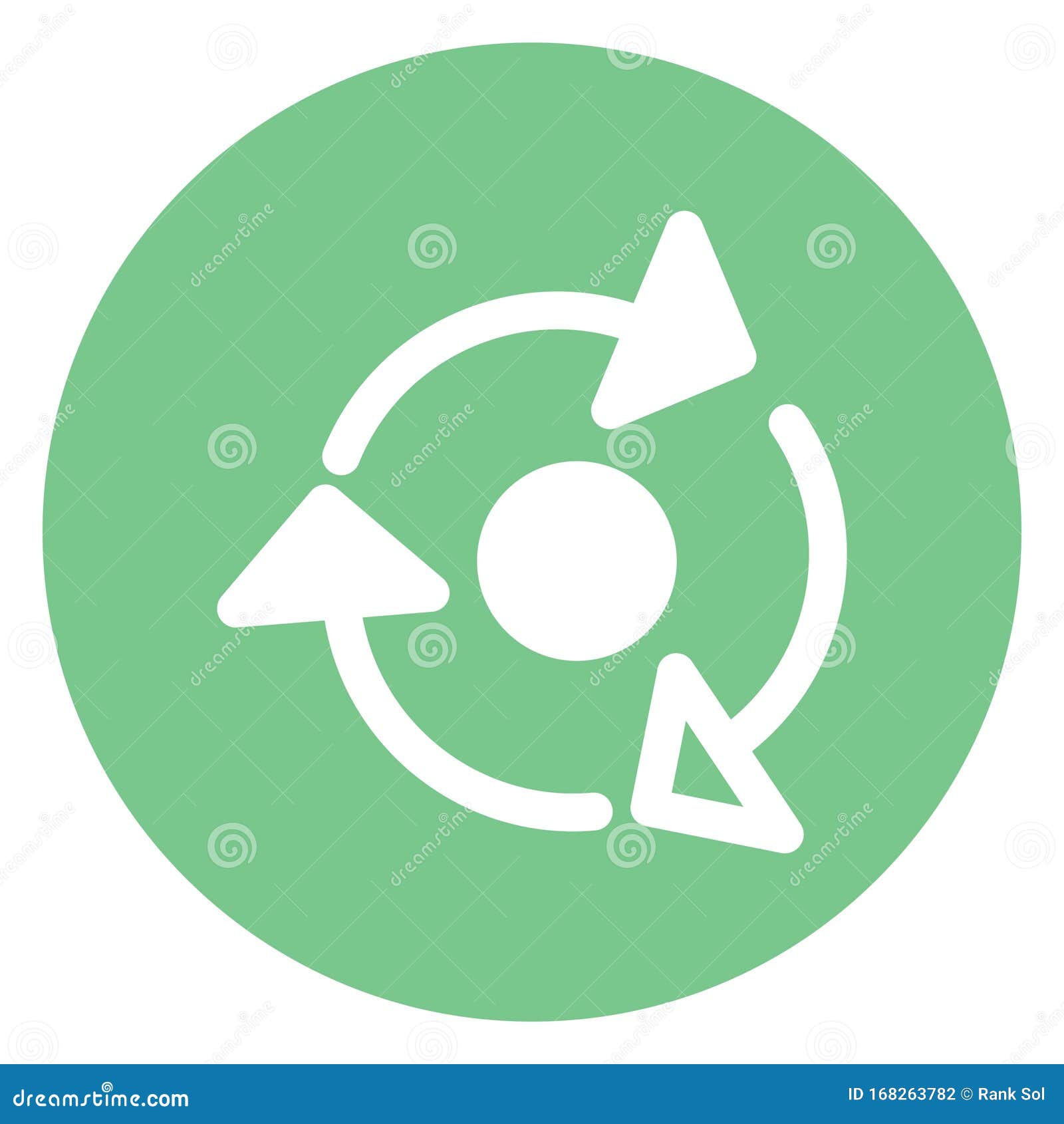 Refresh Processing, Sign Isolated Vector Icon Which Can Be Easily ...