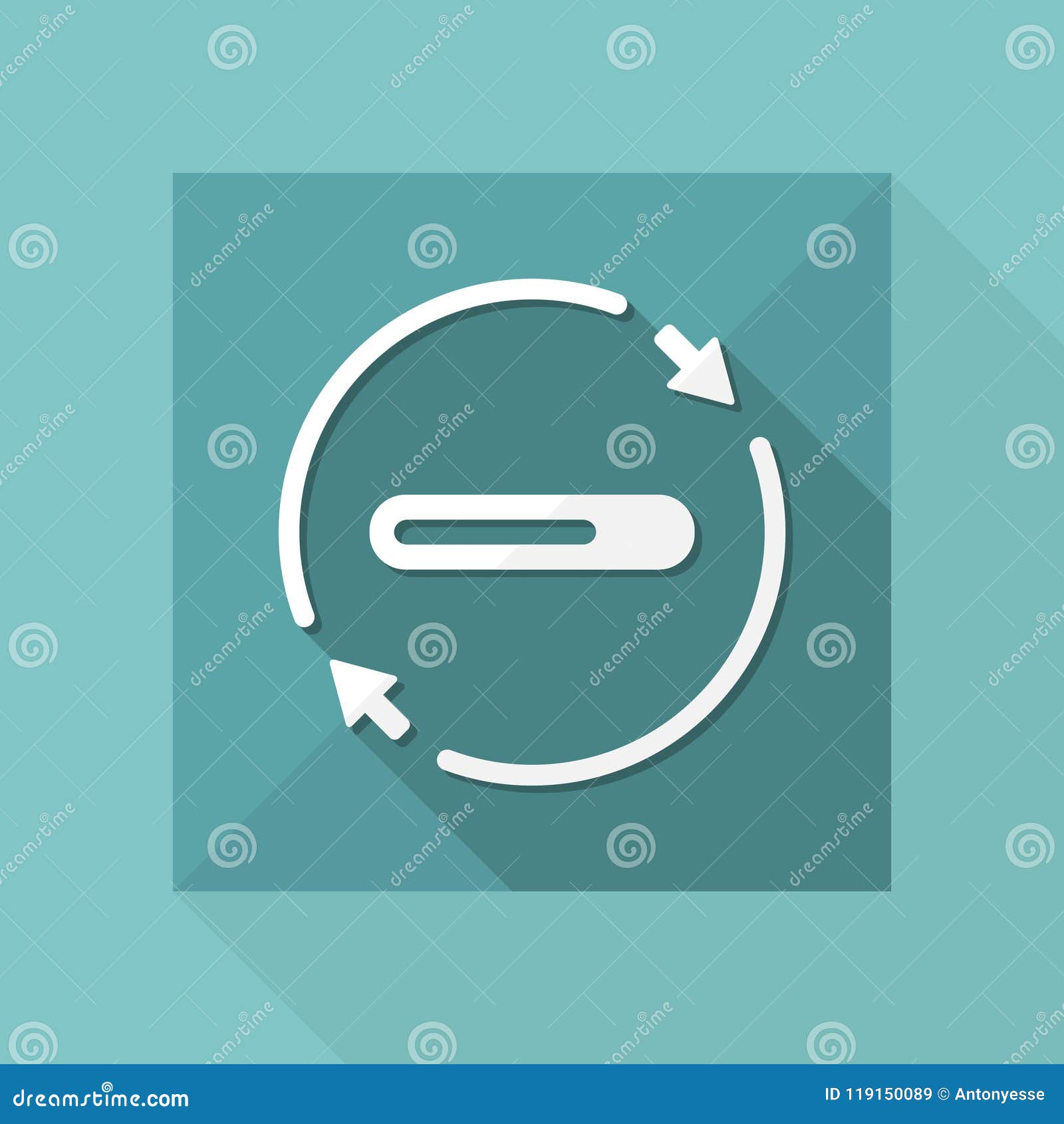 Refresh progress bar icon stock vector. Illustration of refresh - 119150089