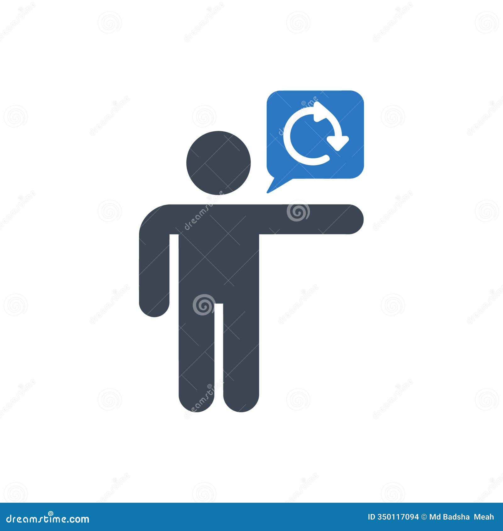 Restart Symbol Arrow Direction Icon Vector Illustration | CartoonDealer ...