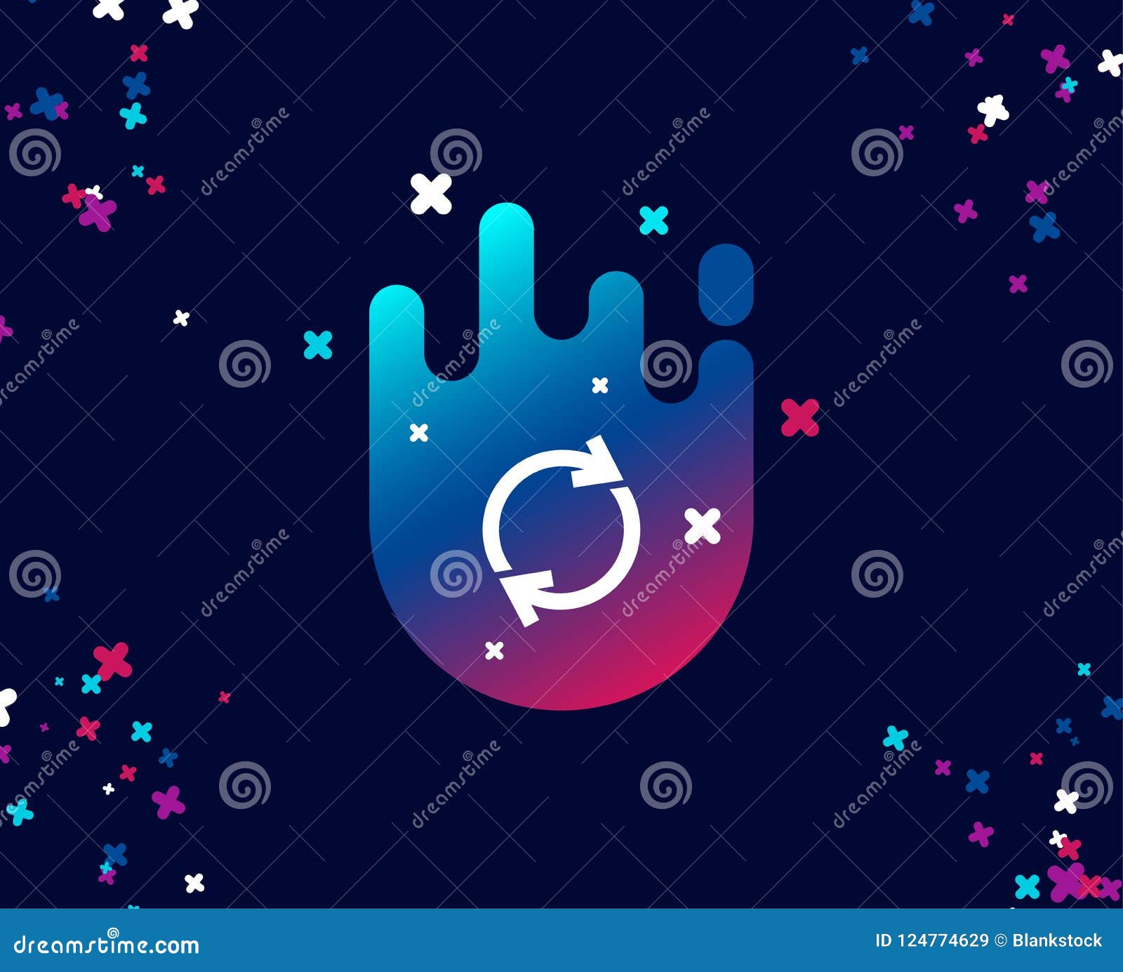 Refresh Simple Icon. Rotation Arrow Sign Stock Vector - Illustration of ... Refresh Simple Icon. Rotation Arrow Sign Stock Vector - Illustration of ...