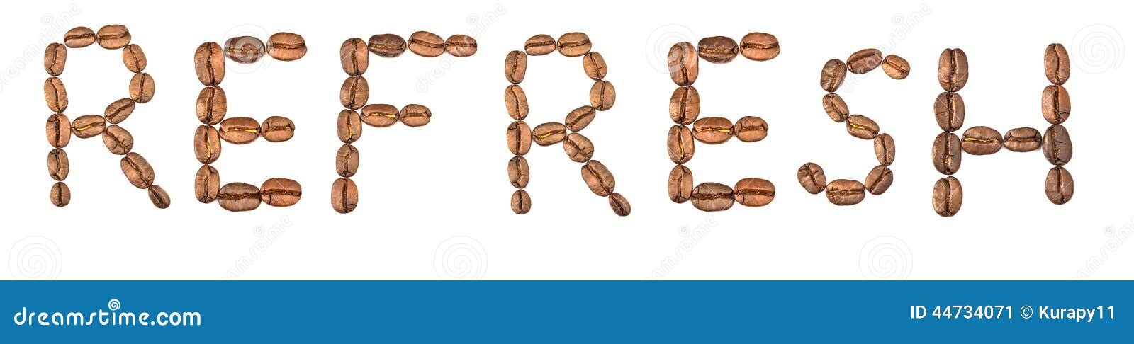 Refresh Spell with Coffee Beans Stock Image - Image of bean, coffee ...