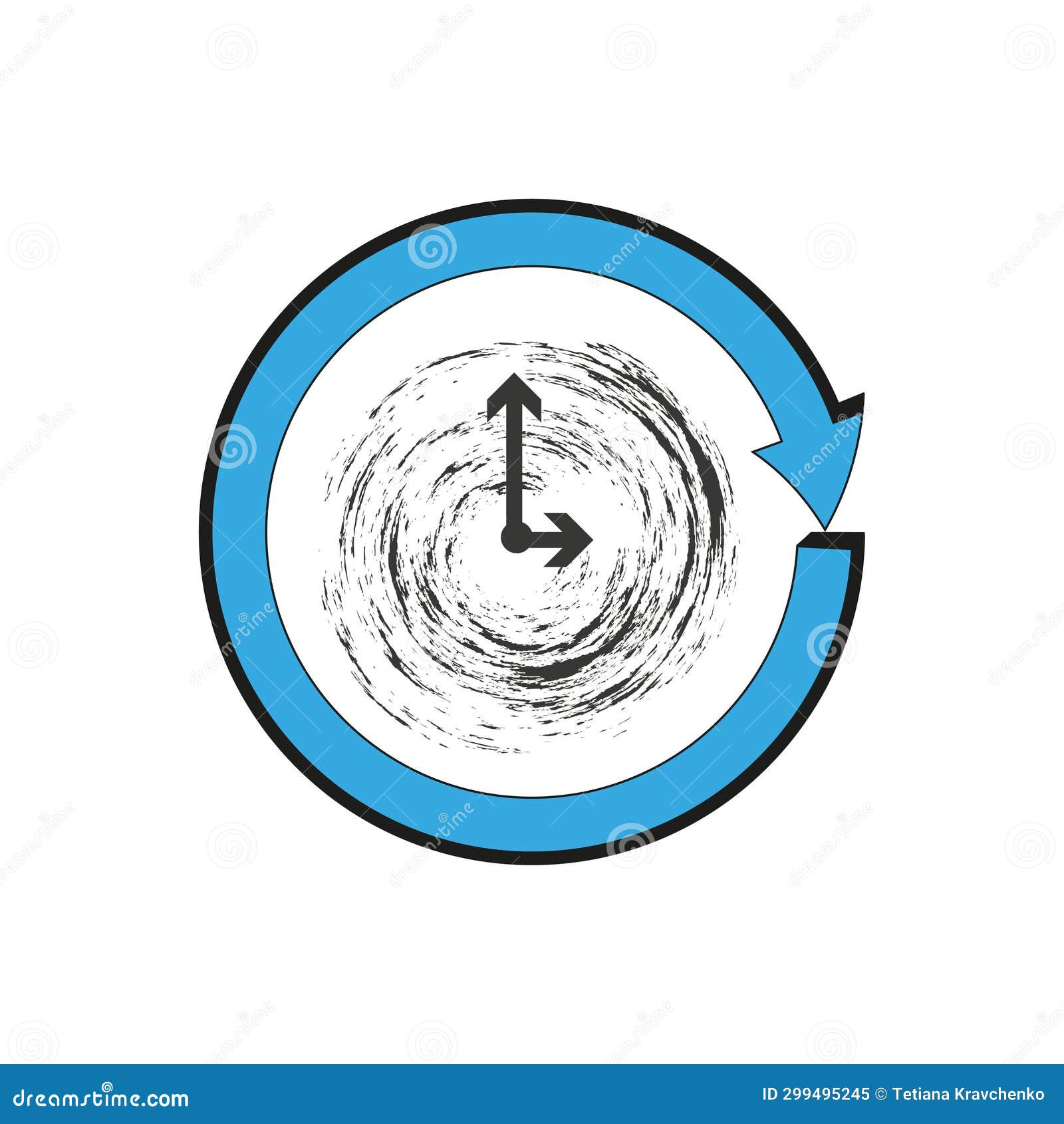 Refresh Time Icon. Update Clock Sign. Vector Illustration. EPS 10 Stock ...