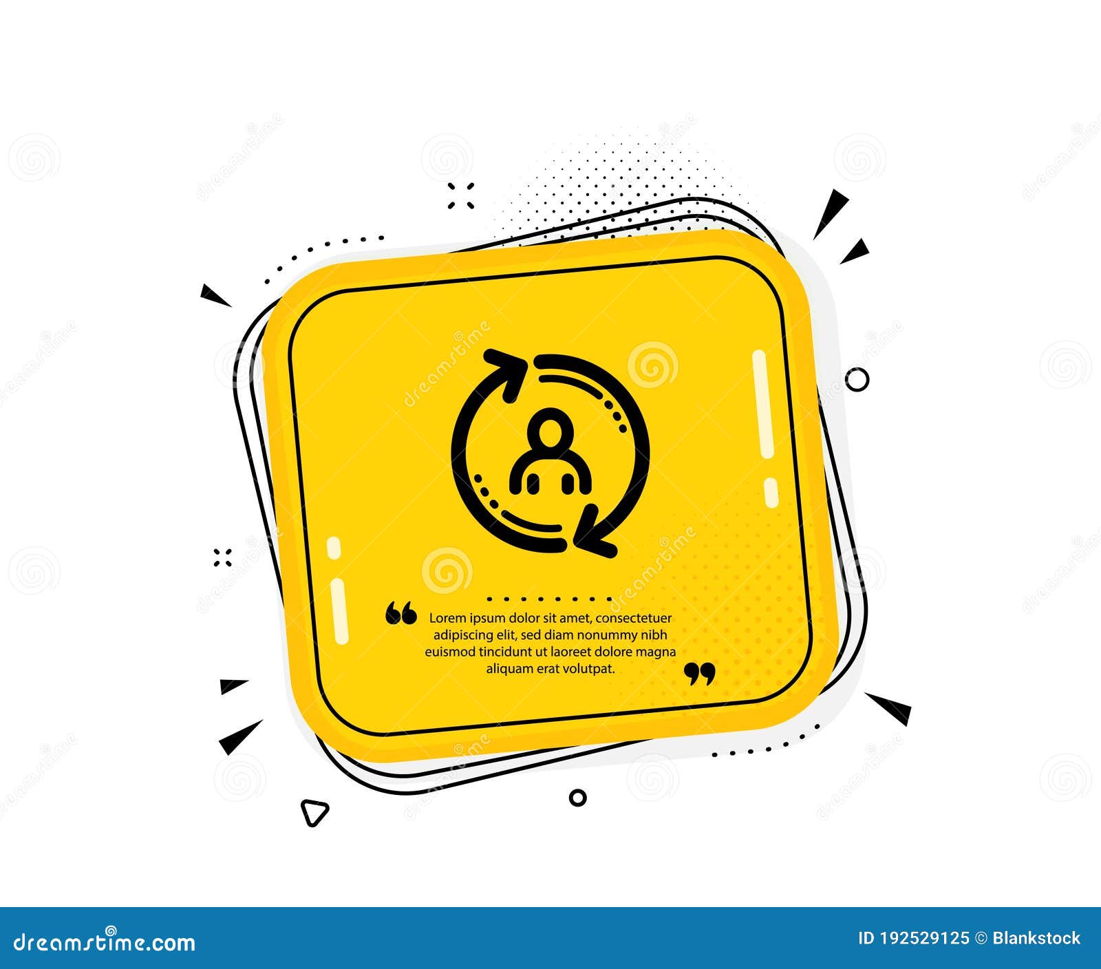 Refresh User Info Icon. Update Profile Sign. Vector Stock Vector ...