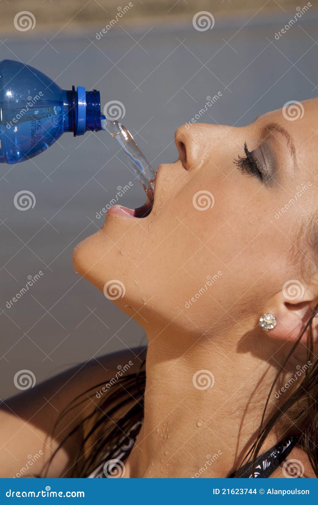 Refresh water stock photo. Image of outdoors, cold, girl - 21623744