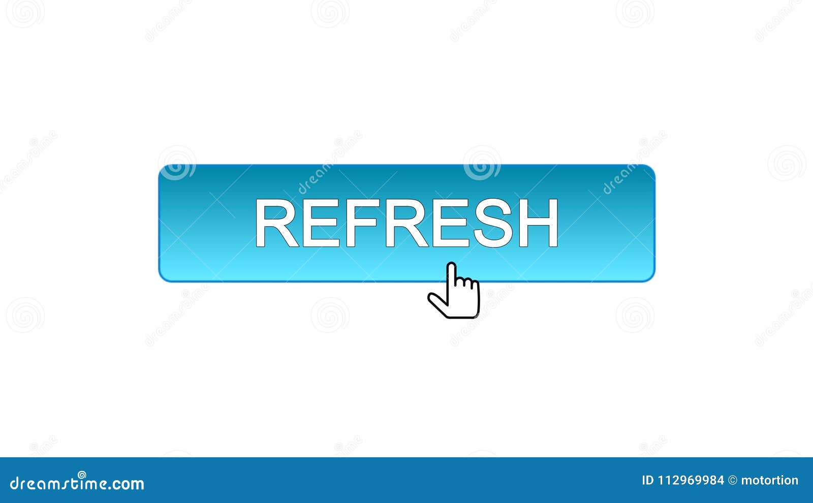 Refresh Web Interface Button Clicked with Mouse Cursor, Blue Color ...