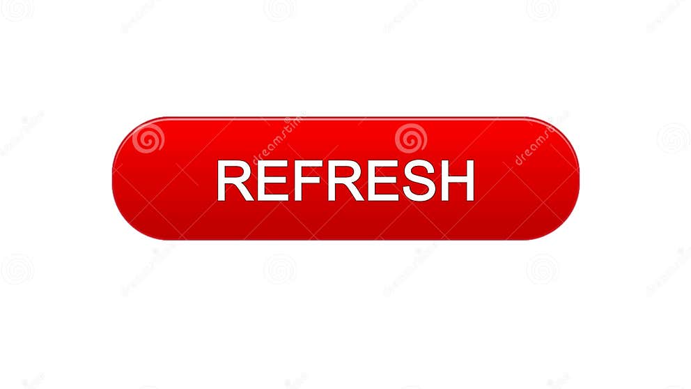 Refresh Web Interface Button Red Color, Internet Site Design ...
