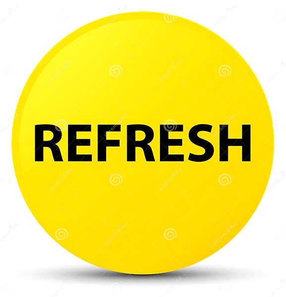 Refresh Yellow Round Button Stock Illustration - Illustration of reset ...