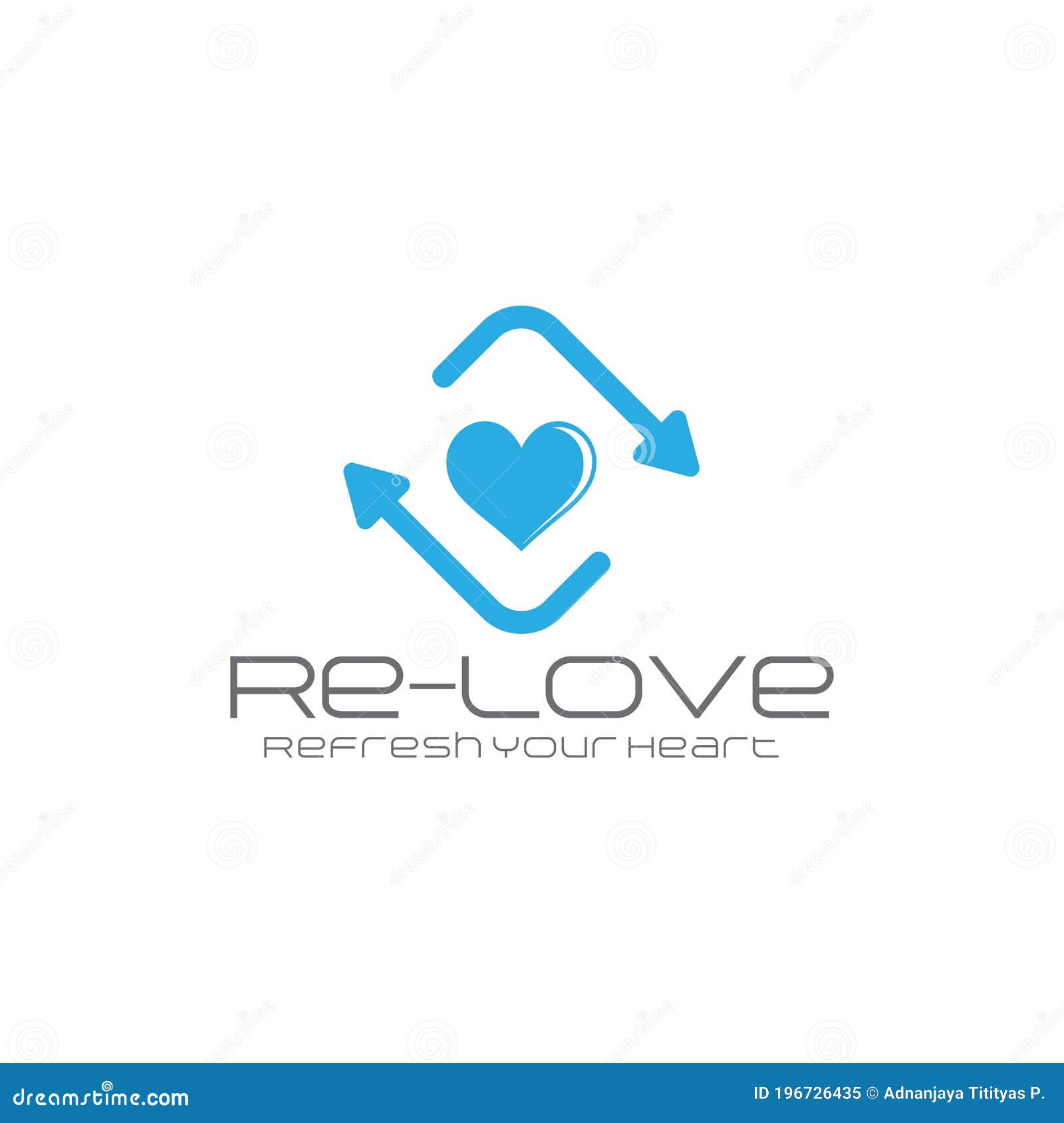 Refresh Your Love Symbol Logo Vector Stock Vector - Illustration of ...