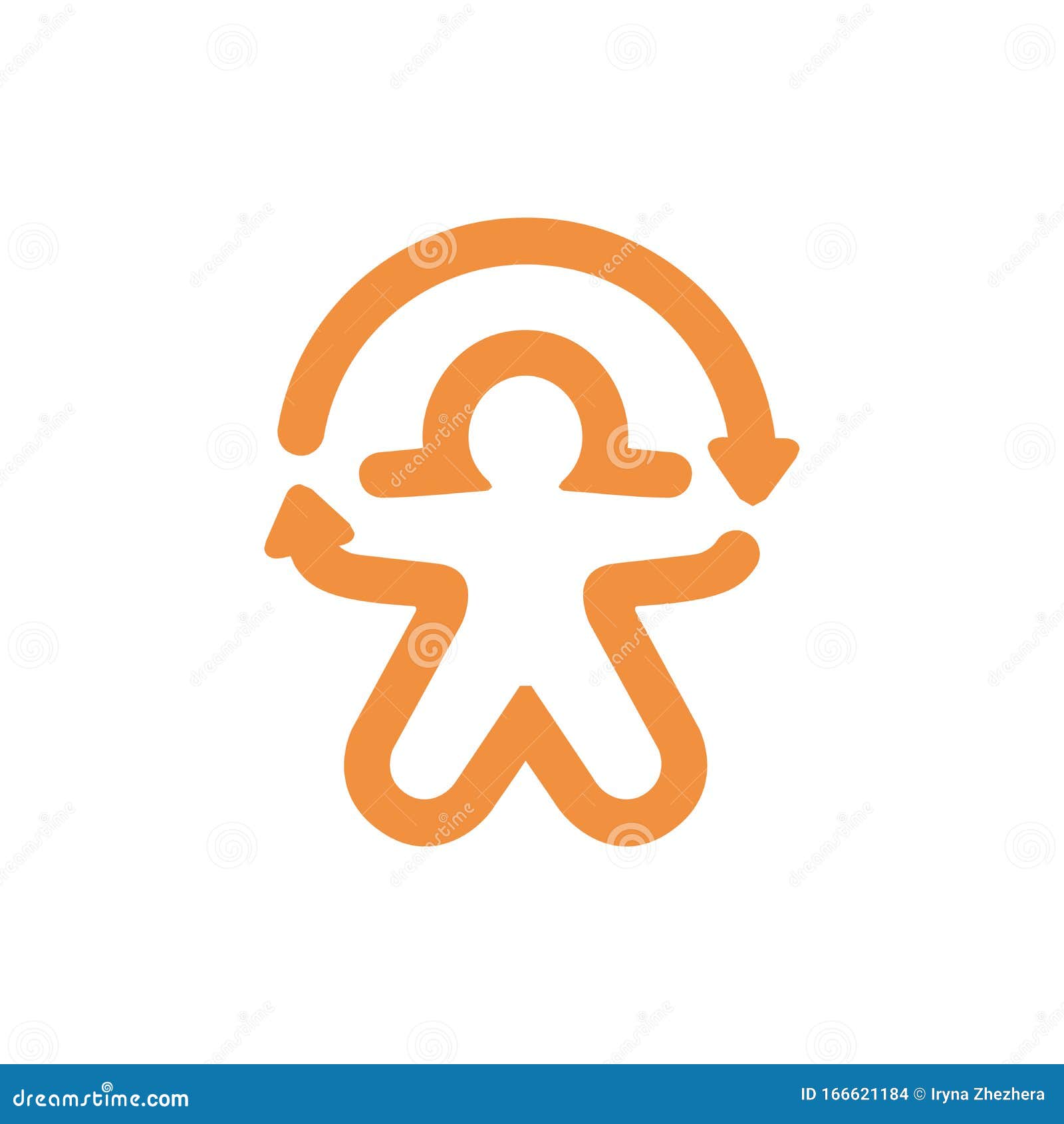 Refreshed Human Linear Icon. Modern Outline Refreshed Human Logo Vector ...