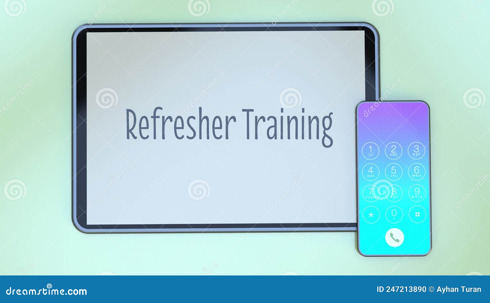 Refresher Training and Abstract Background . Stock Photo - Image of ...