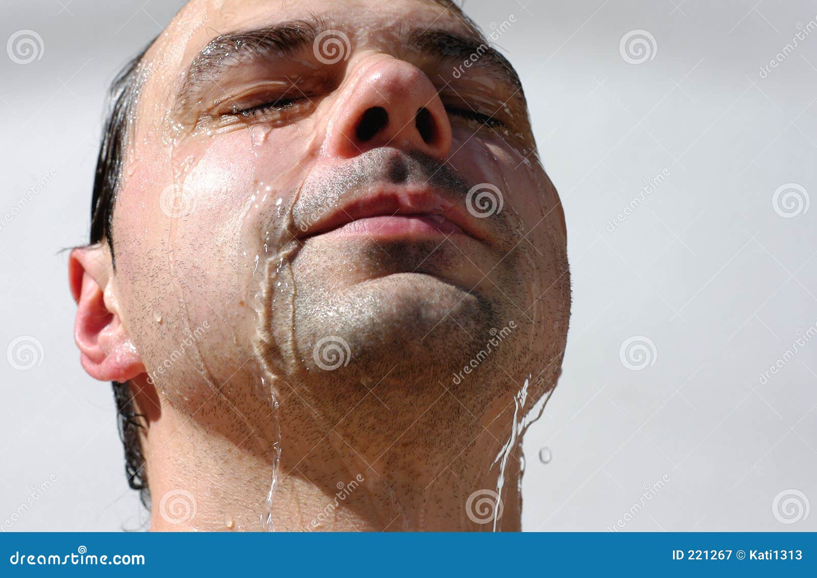 Refreshing stock image. Image of sportsman, cold, portrait - 221267