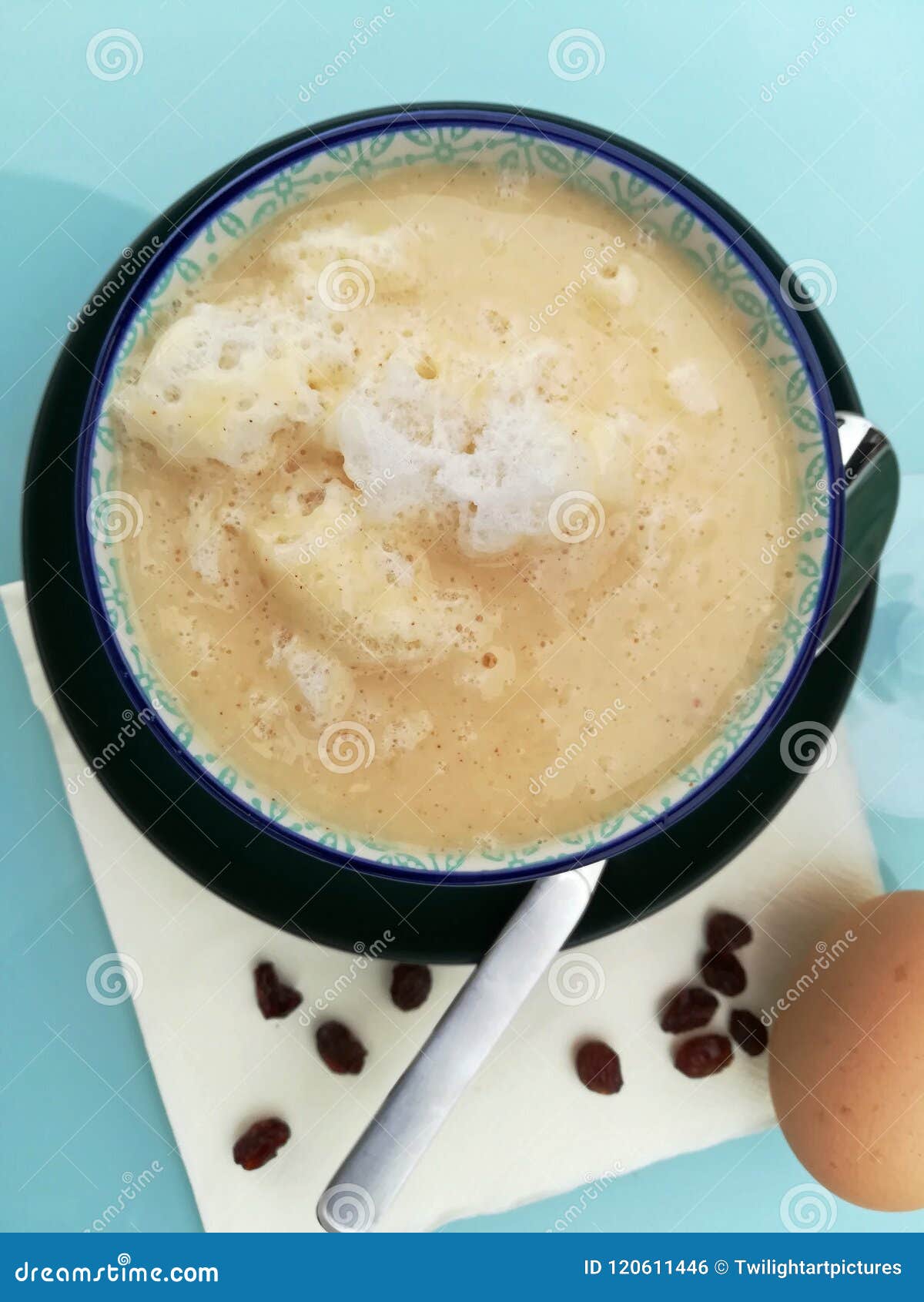 Refreshing Alcoholic Beer Soup with Pudding Stock Photo - Image of ...