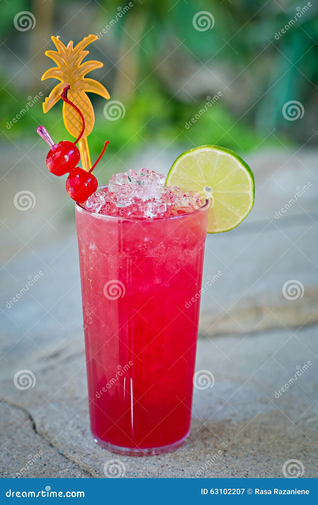Refreshing Alcoholic Tropical Cocktail Sea Devil Stock Image - Image of ...
