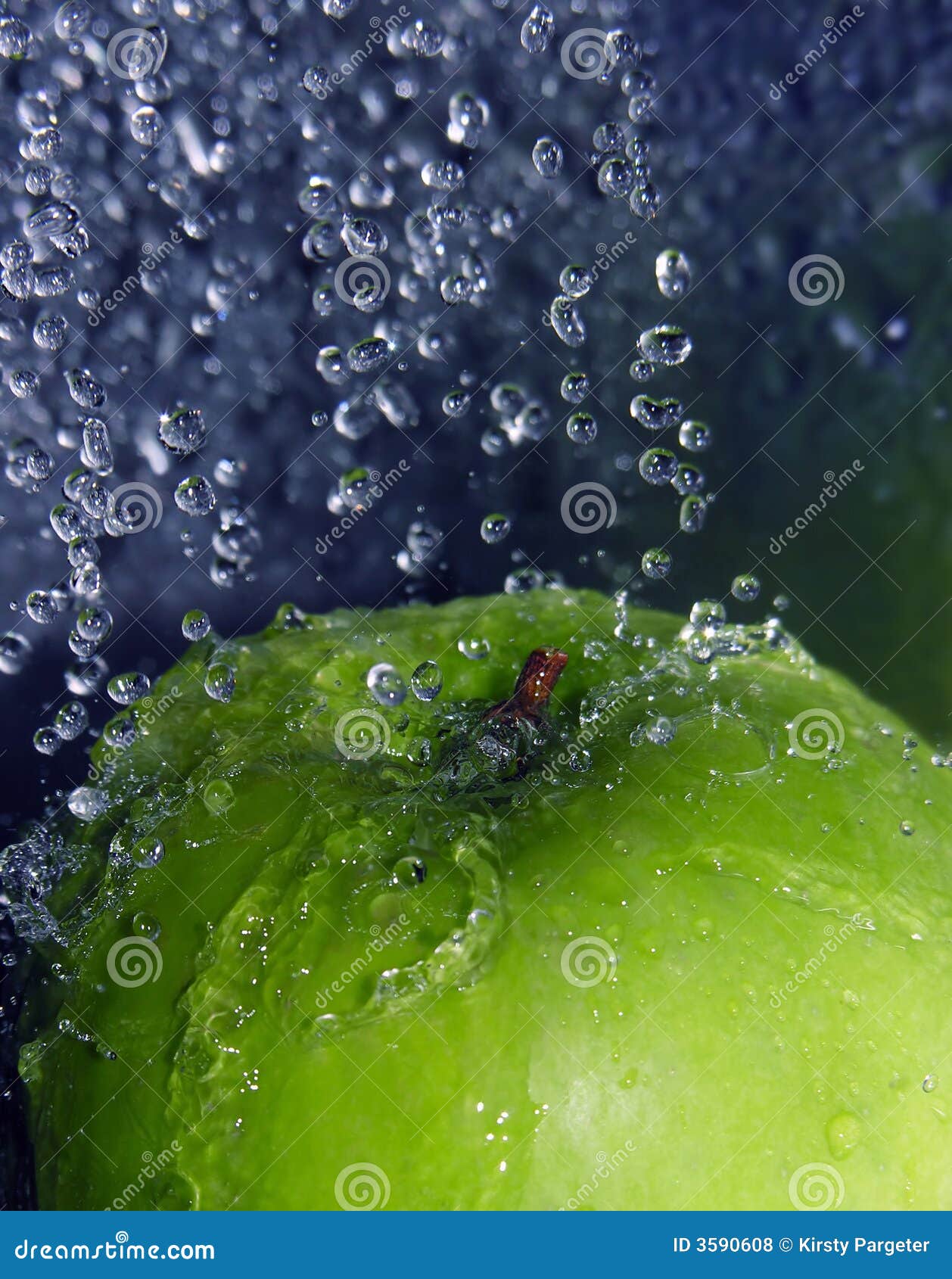 Refreshing apple stock photo. Image of splashing, dropping - 3590608