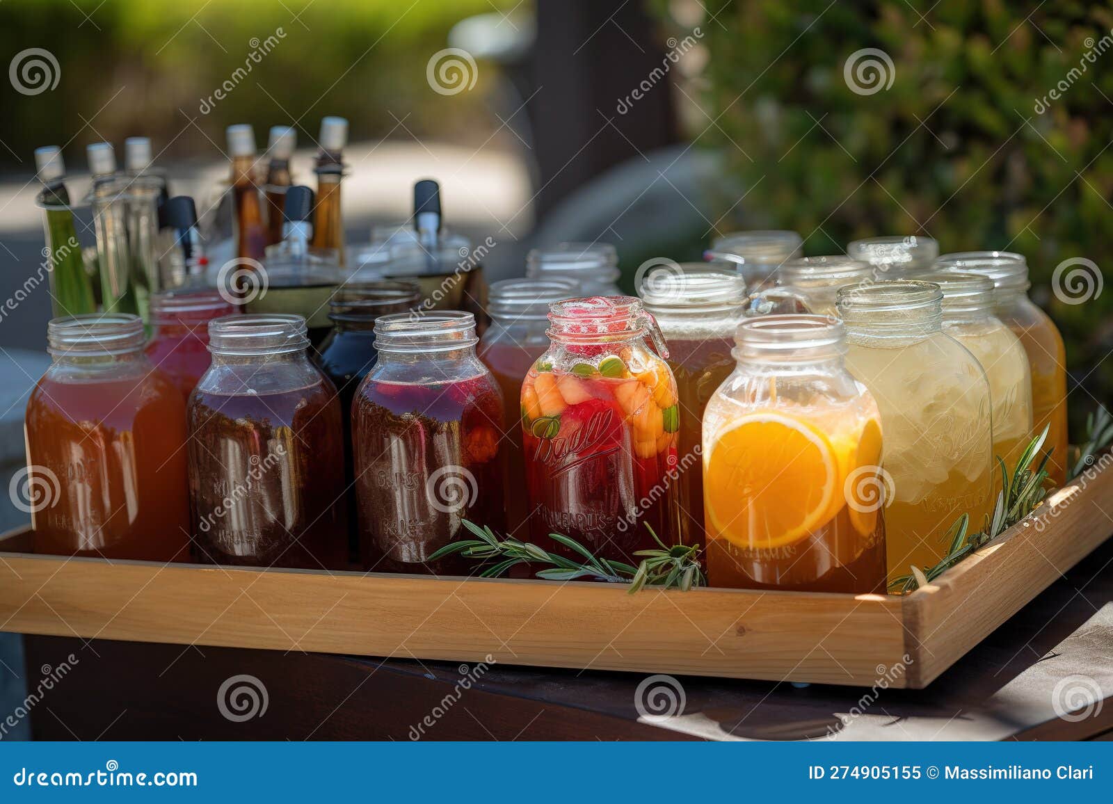 A Refreshing, BBQ Beverage Display, Showcasing a Selection of Ice-cold ...