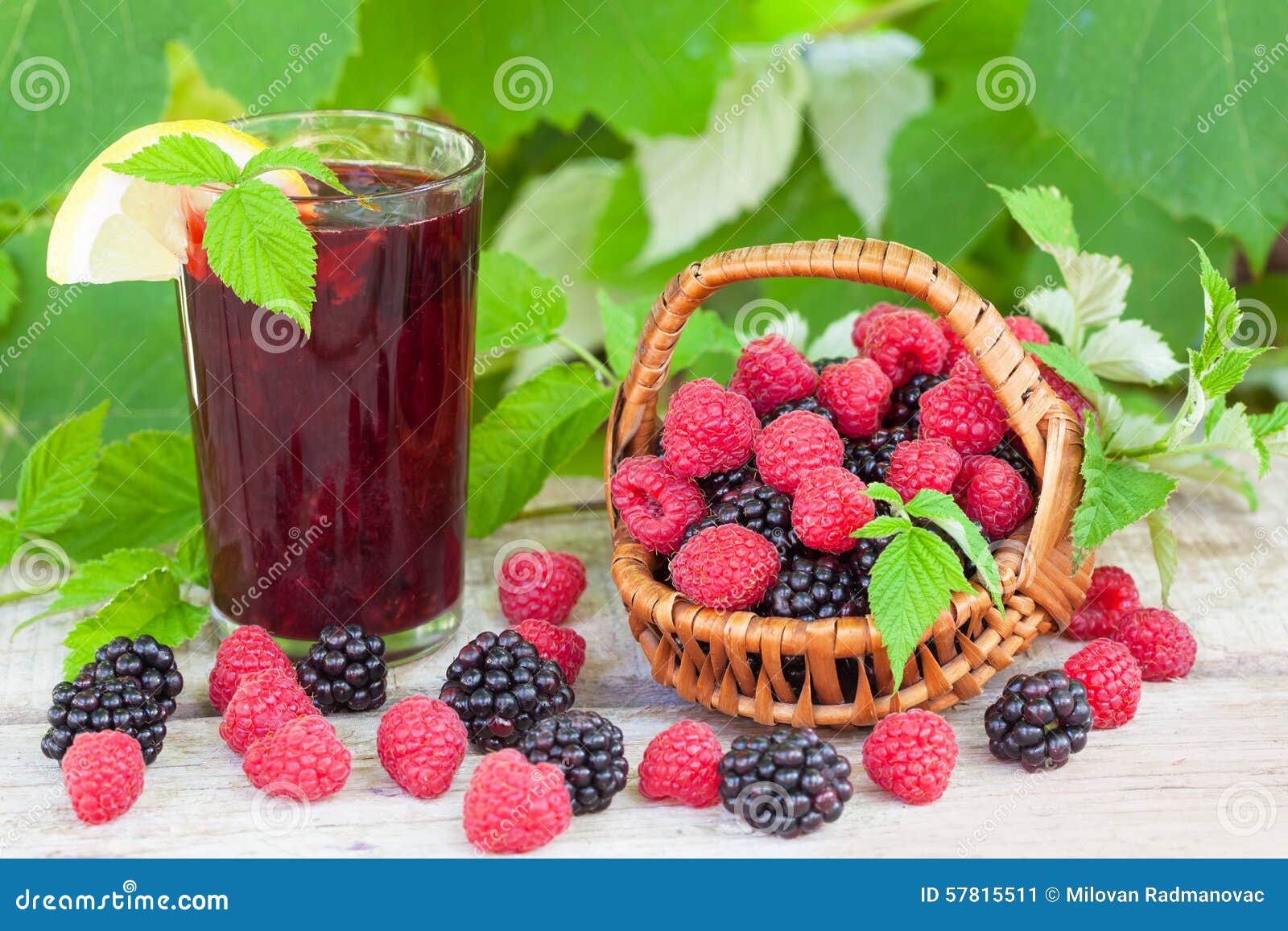 Refreshing Blackberry and Raspberry Juice Stock Image - Image of bunch ...