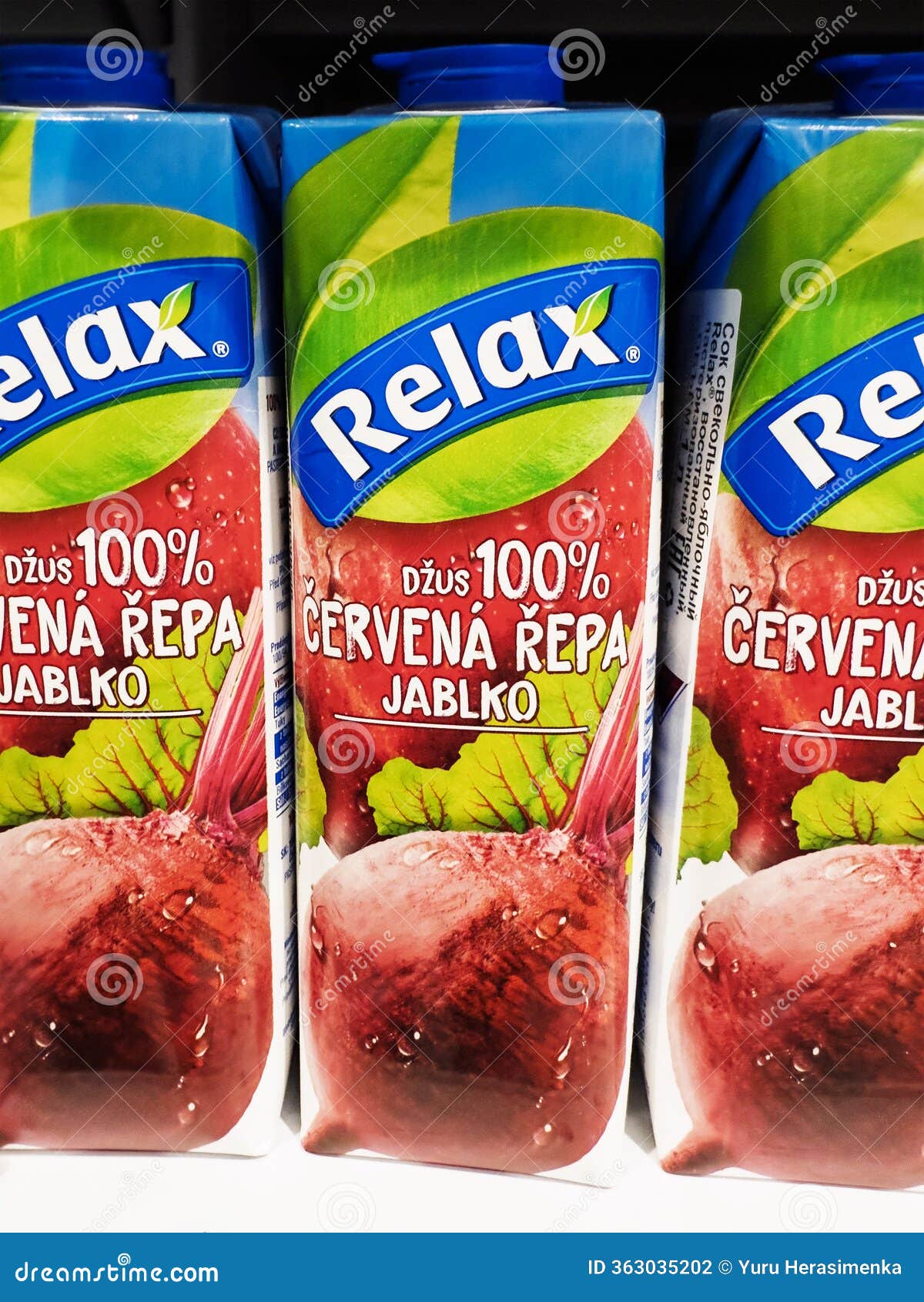 Refreshing Blend of Beetroot and Apple Juice Relax on the Shelf in a ...